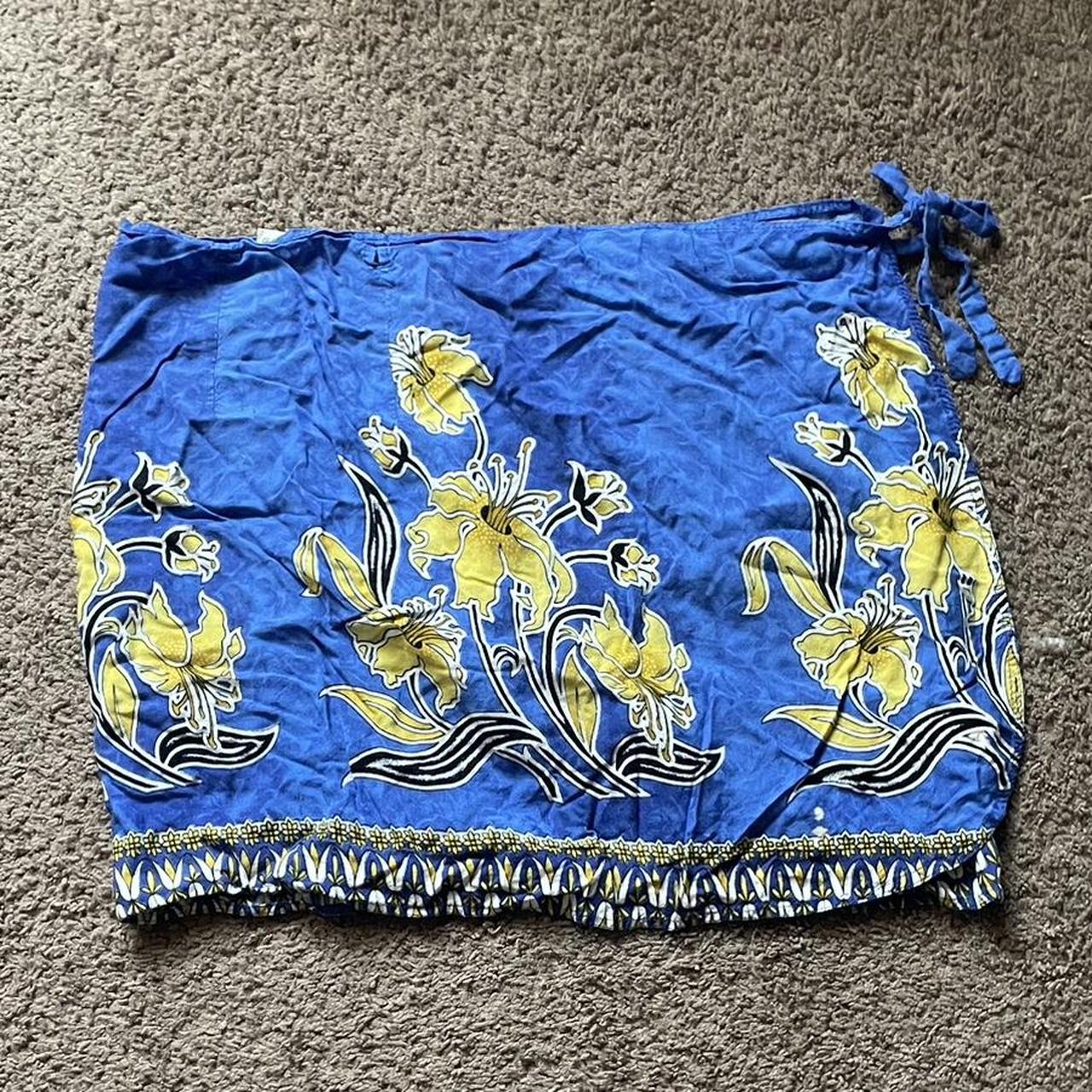 Hibiscus flower rap skirt So cute over a bathing... - Depop