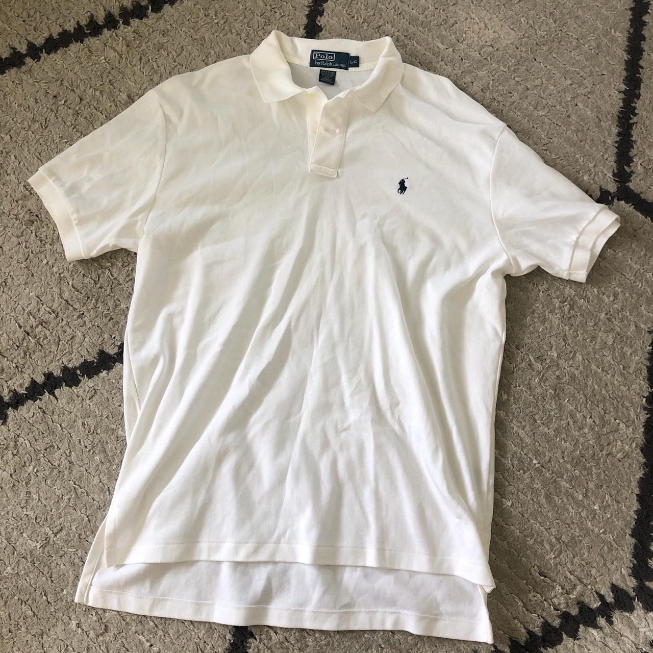 Ralph Lauren Men's White Polo-shirts | Depop