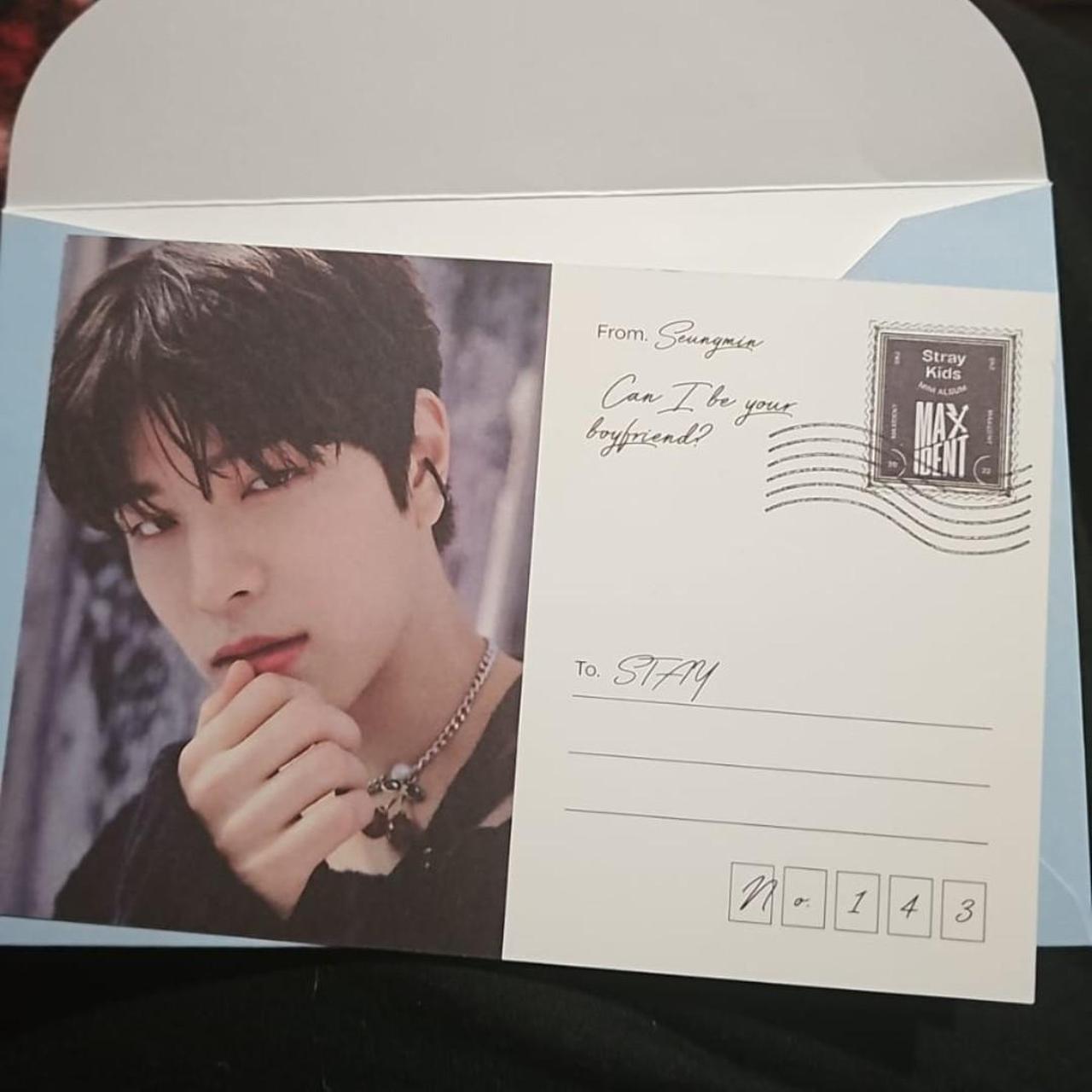 stray kids maxident seungmin love letter brand... | Depop