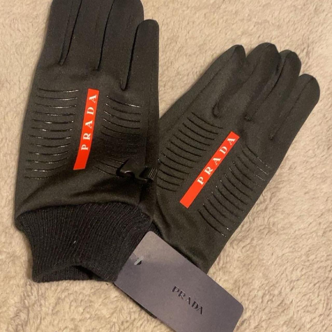 Prada gloves and Prada T shirt combo - Depop