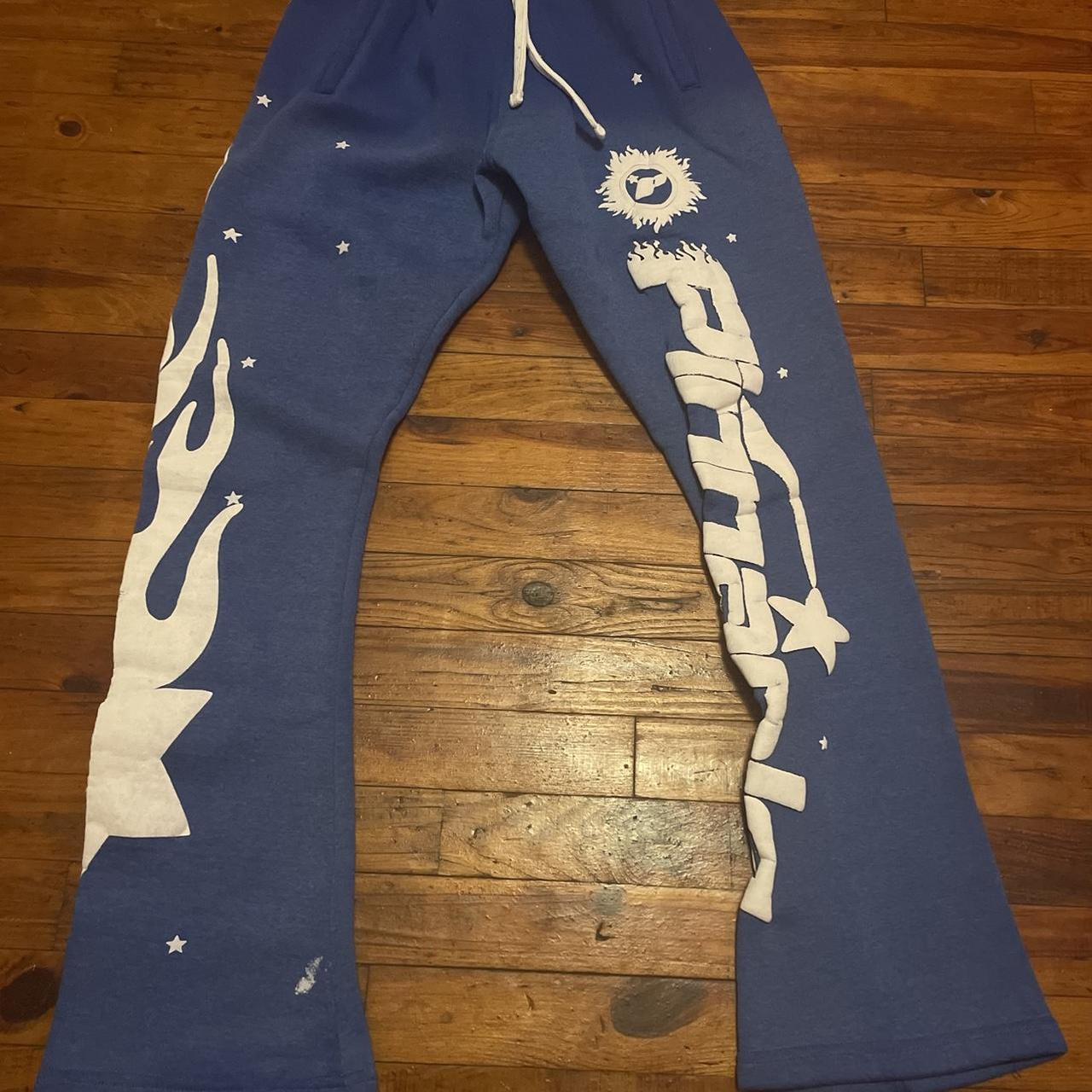 pinnacle clothing brand flared sweats size S used... - Depop