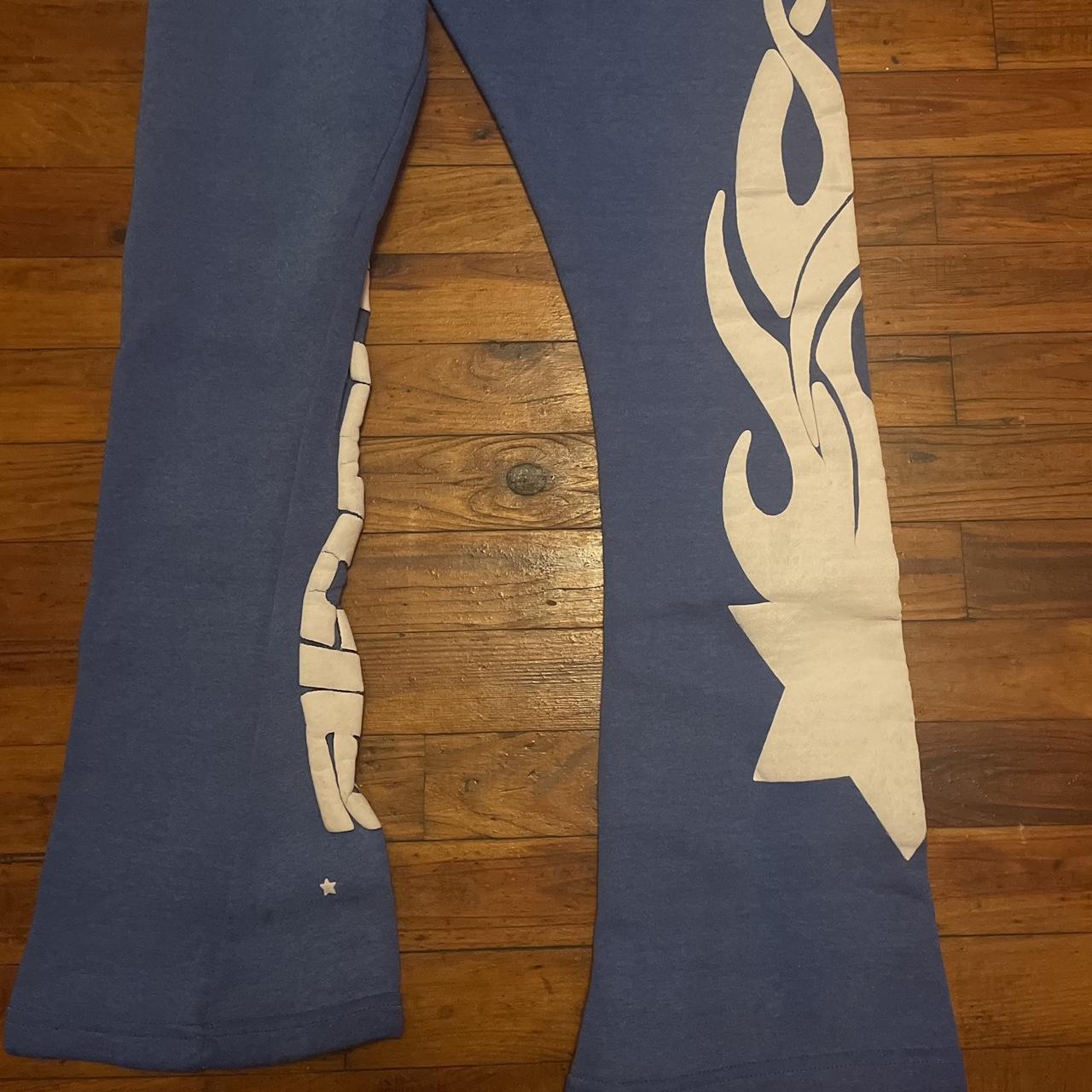 pinnacle clothing brand flared sweats size S used... - Depop