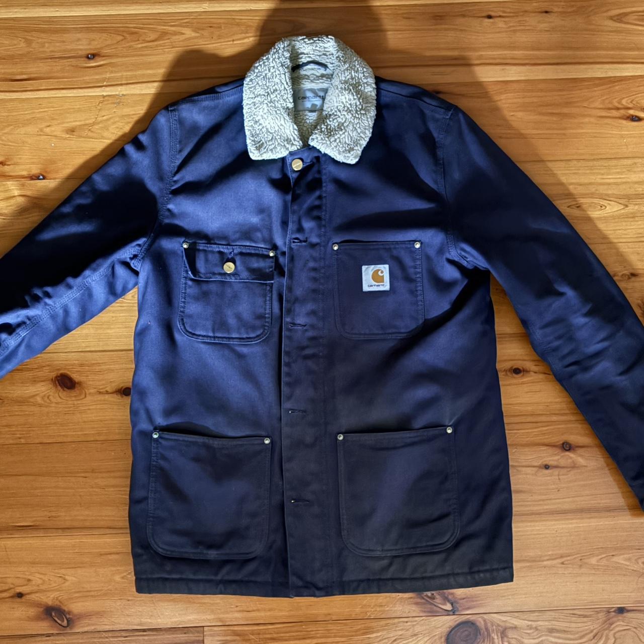 Navy Carhartt Michigan Chore Jacket. This jacket was... | Depop