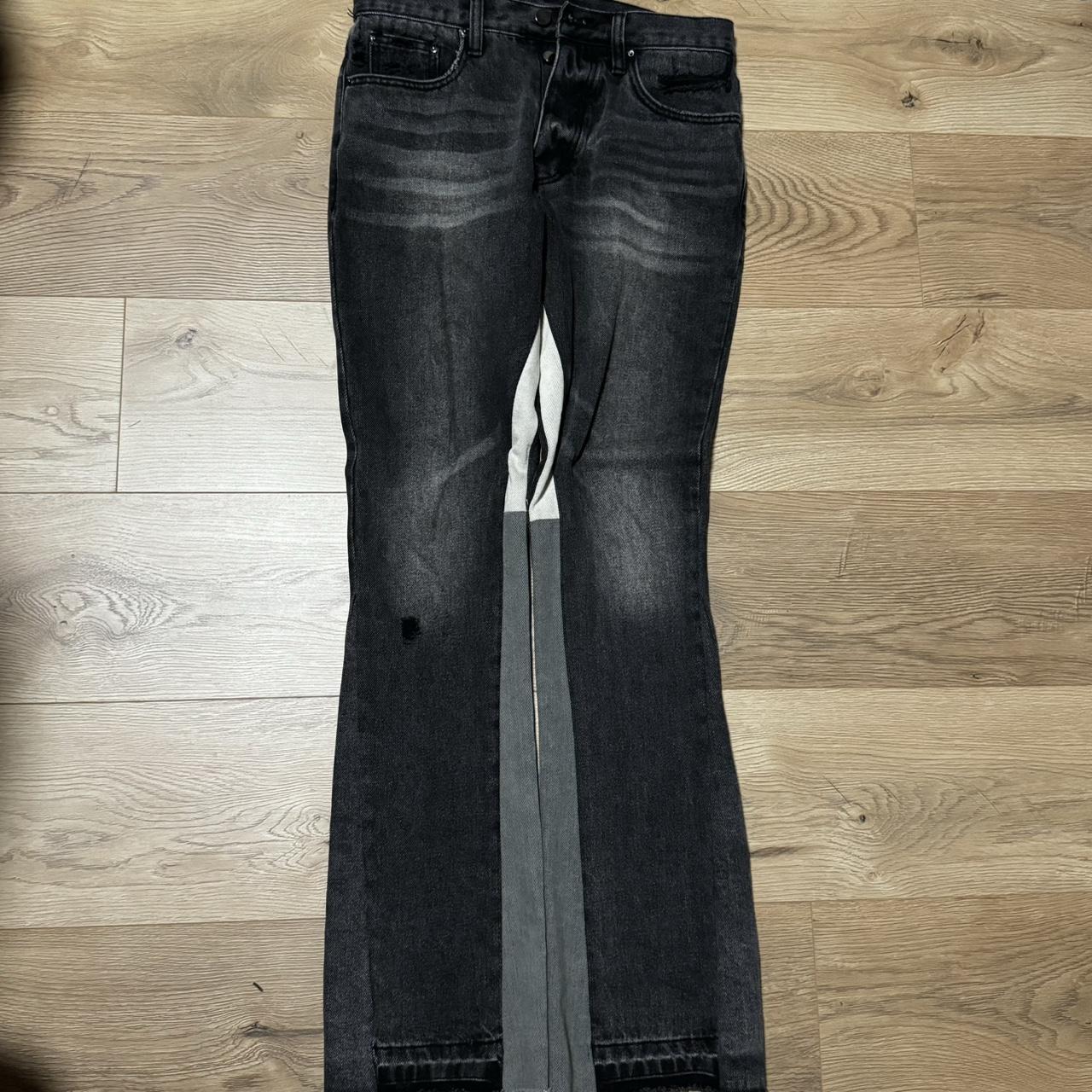 MNML Flared Denim size 29 used couple times - Depop