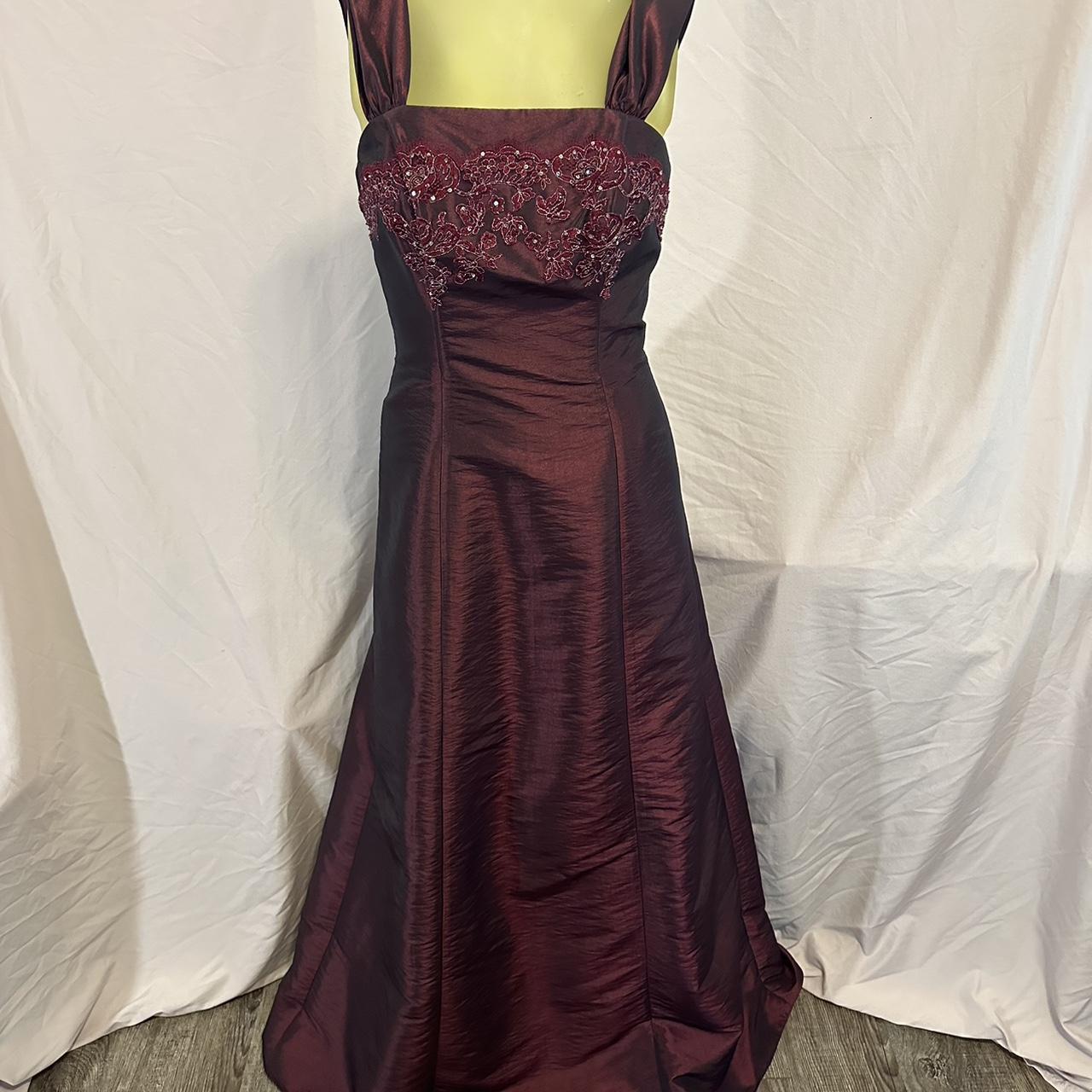 Gorgeous 90's/y2k prom dress with embroidered beads.... | Depop