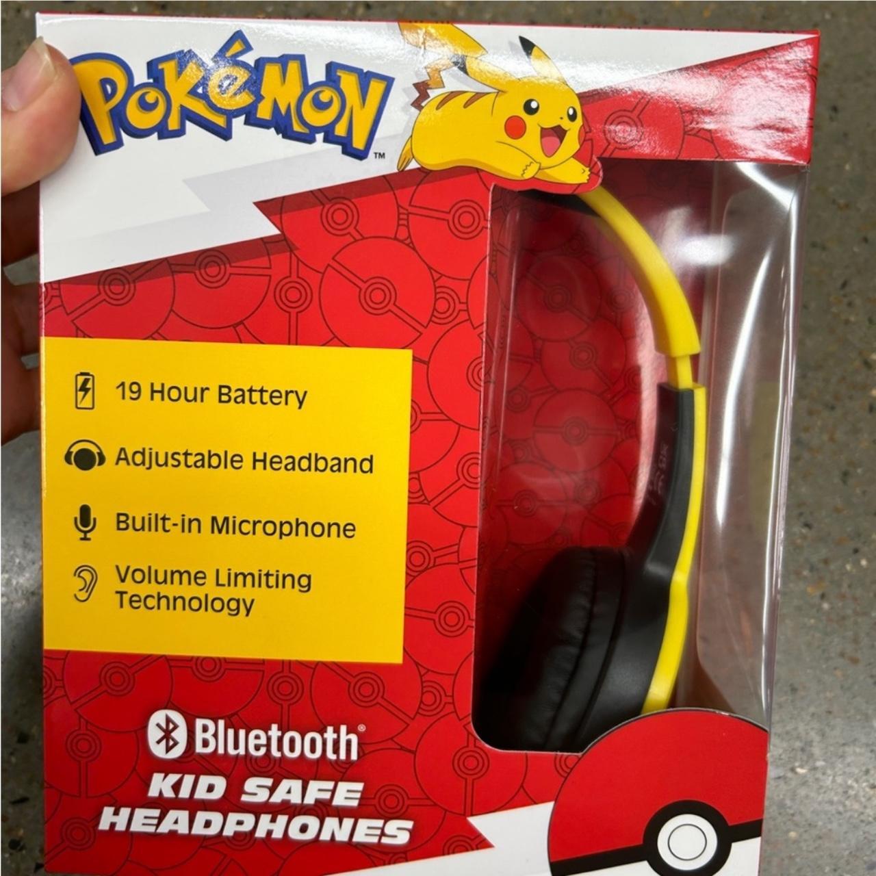NWT Pokemon Pikachu head phones - Depop
