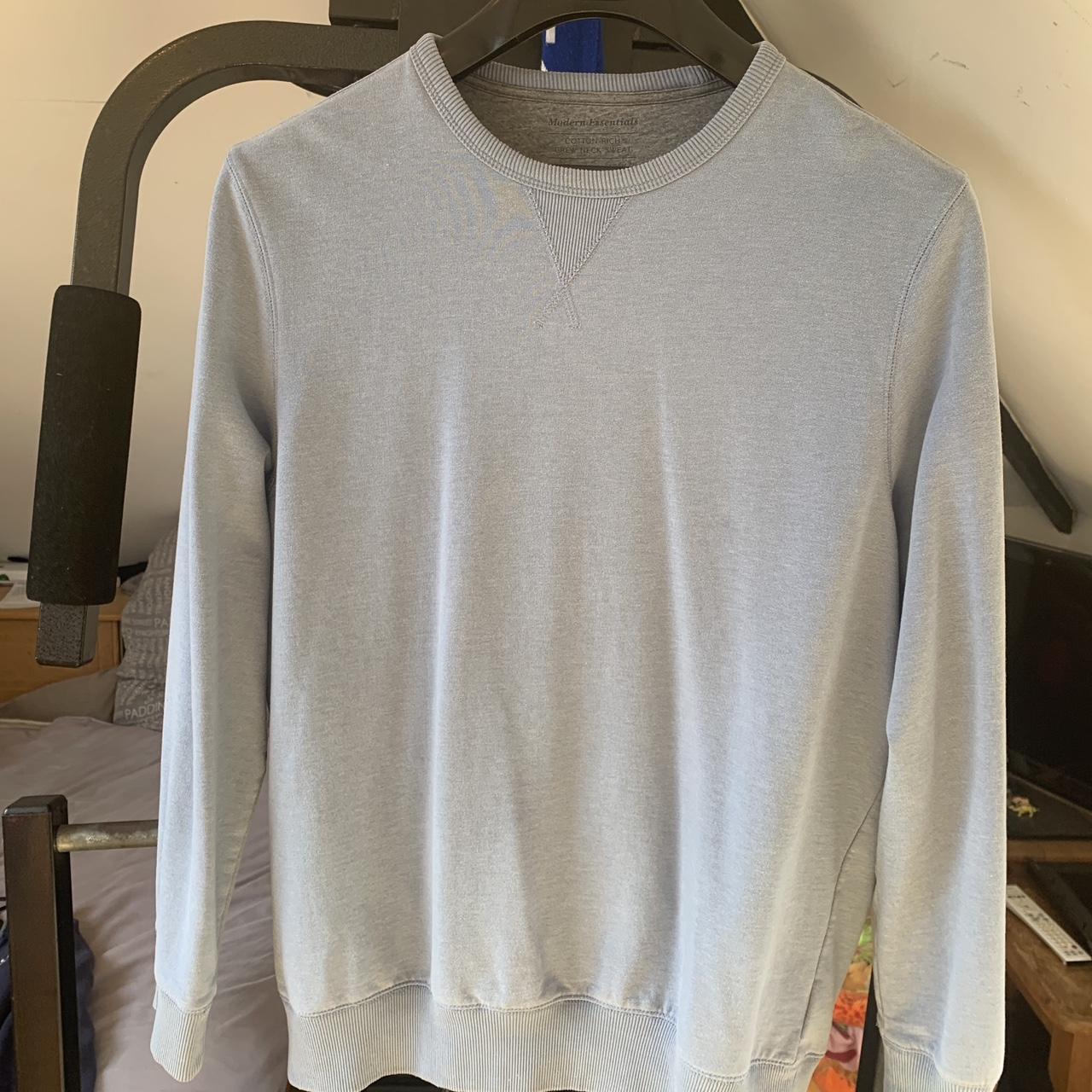 Modern Essentials Baby Blue Jumper | XL | Modern... - Depop