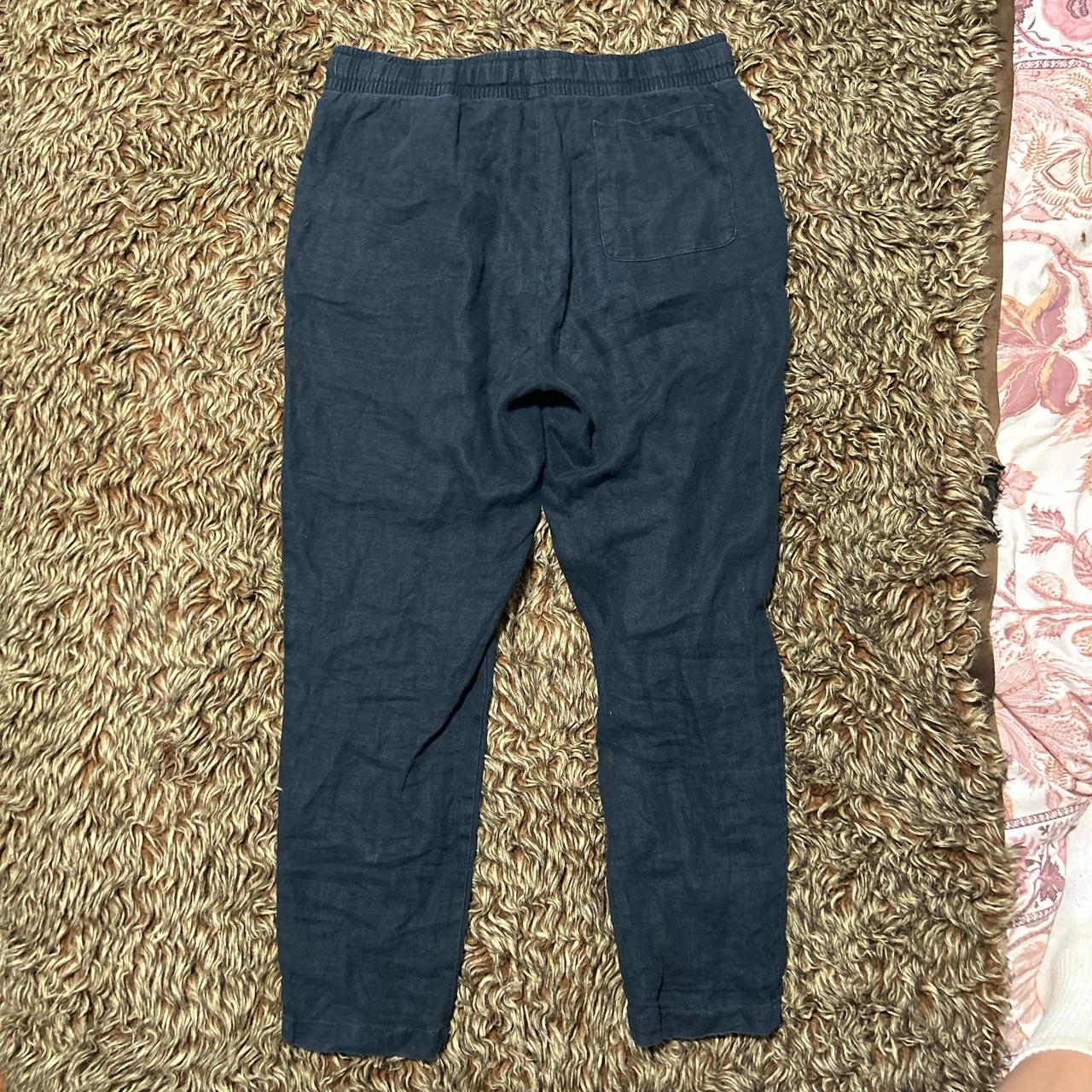 Women’s Venroy black linen pants, worn once or... - Depop