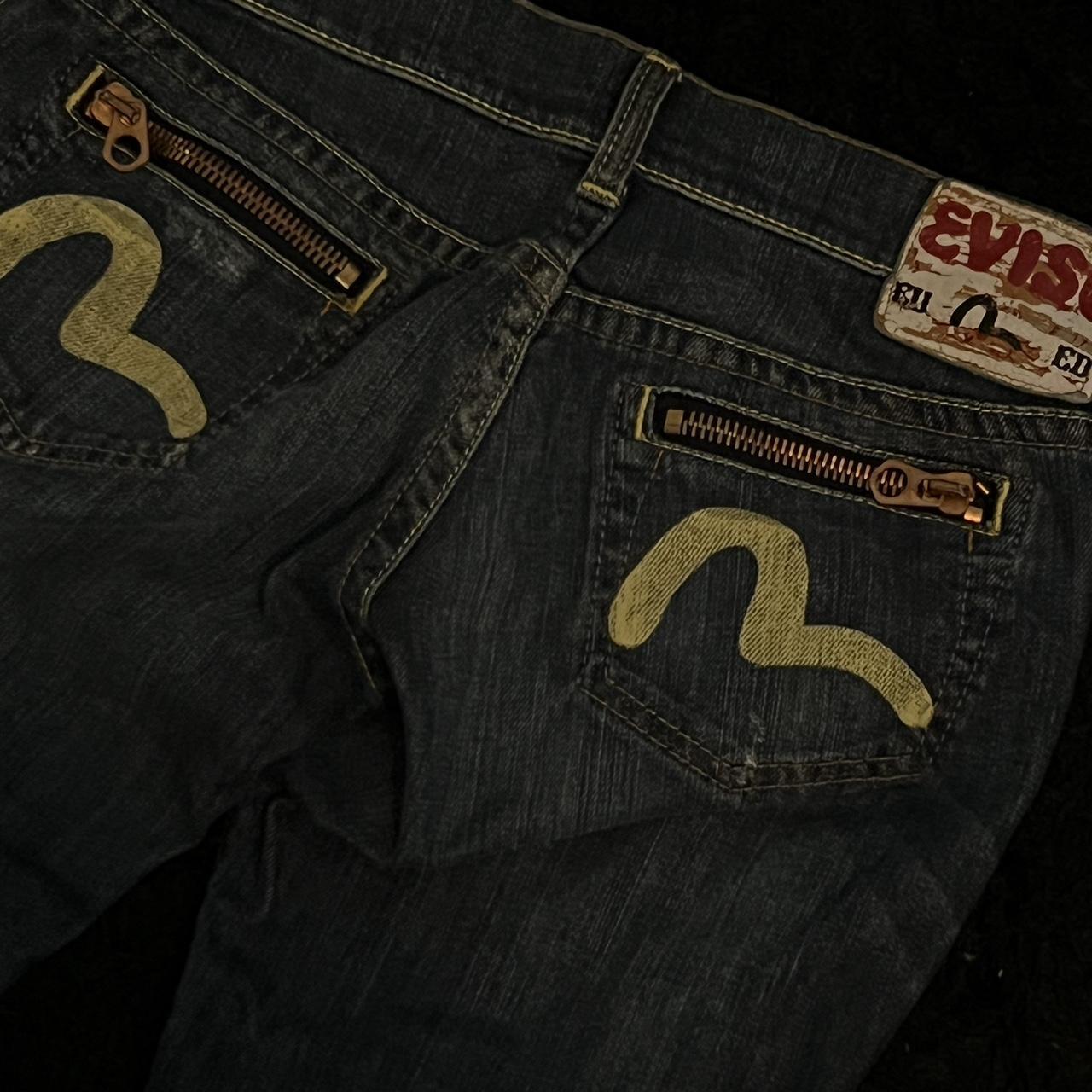 Evisu Jeans (Flared) REPOP Size 26 - Depop