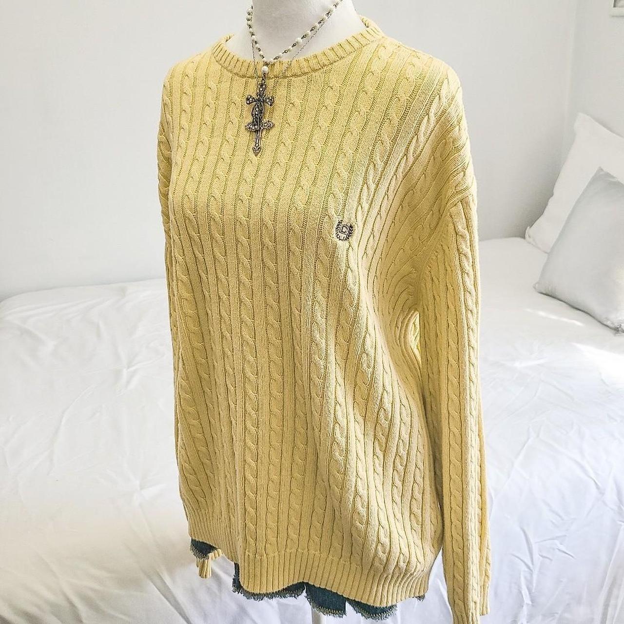 Vintage cable knit sweater grandpa sweater. 100%... | Depop