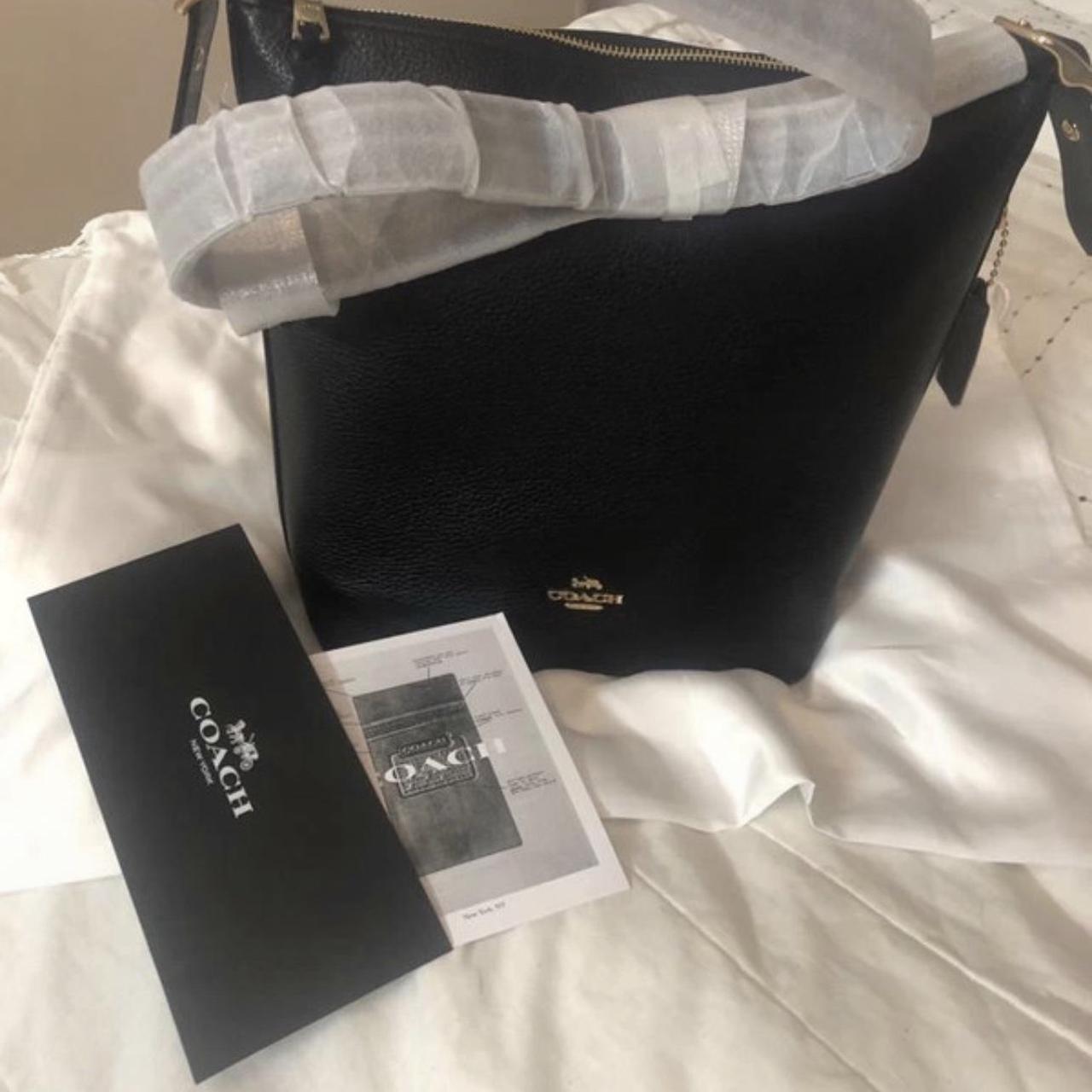 Coach Women`s Val Duffle Leather Shoulder Bag Black - Depop