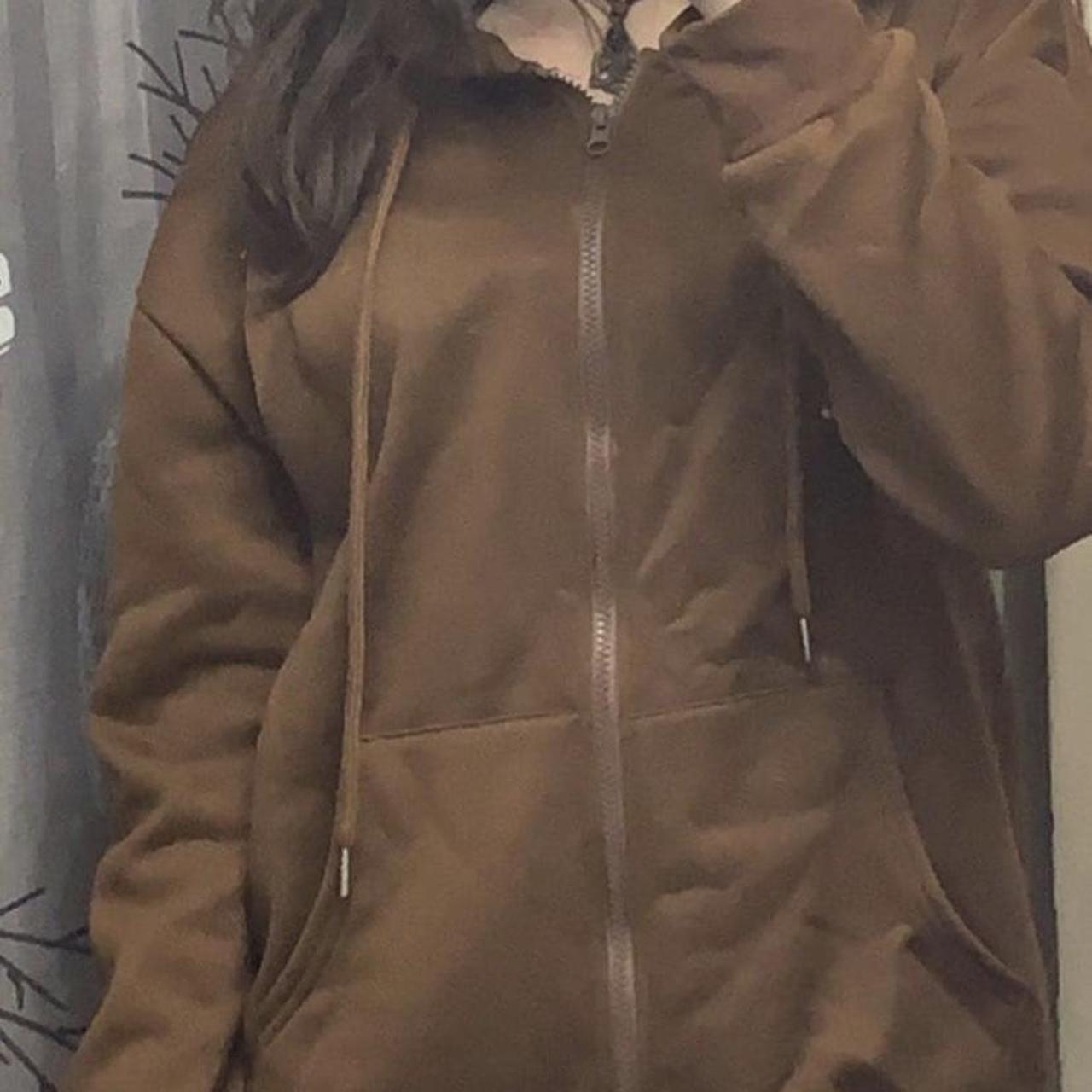 SHEIN Women's Brown and Tan Jacket | Depop