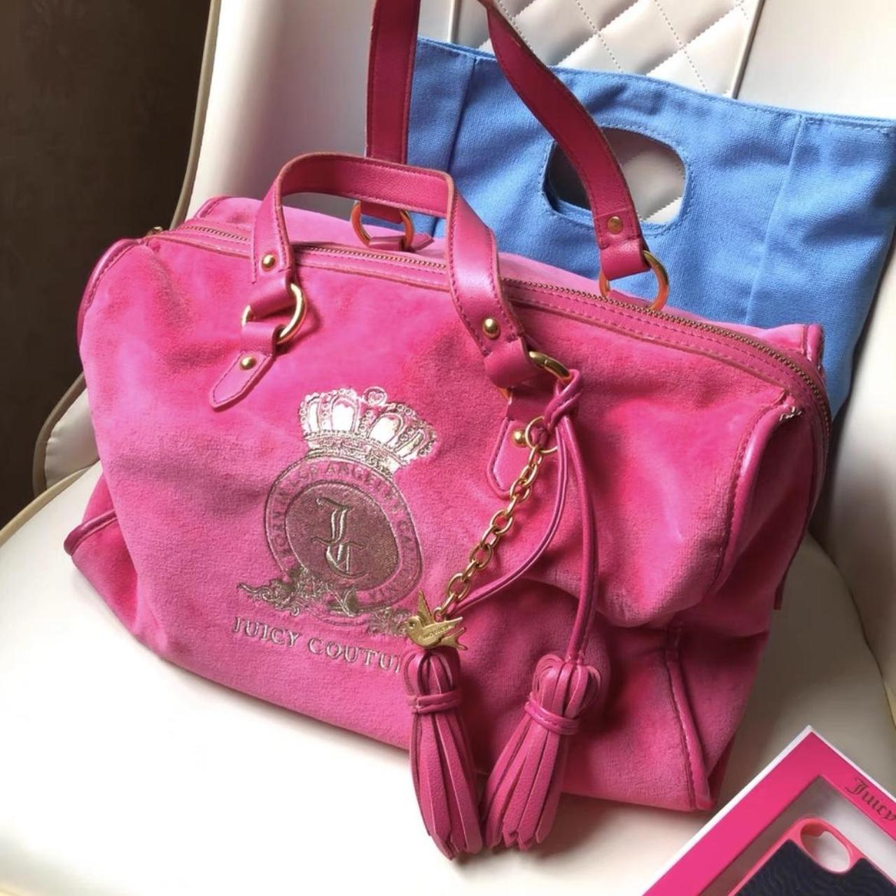 Hot Pink Juicy Couture Duffel Bag 🎀💕 Bag shows... - Depop