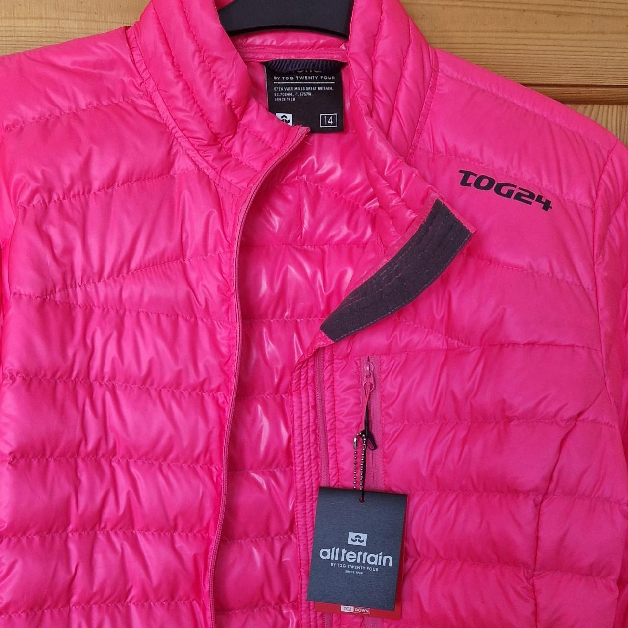 Bright pink tog 24 jacket. New with tags. Size 14.... - Depop