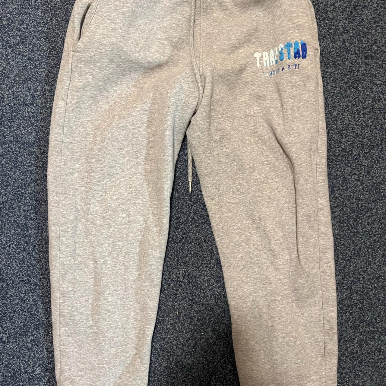 Trapstar grey joggers M Used but good condition - Depop