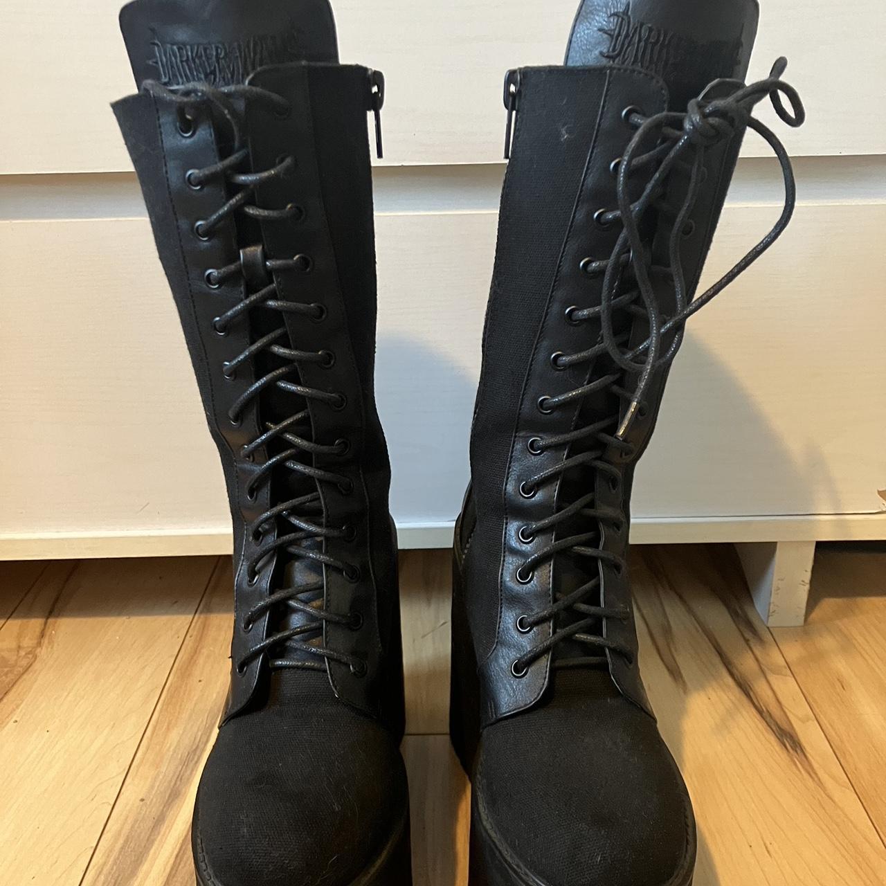 Dollskill Darkerwavs Bassline Traitor boots Worn... - Depop