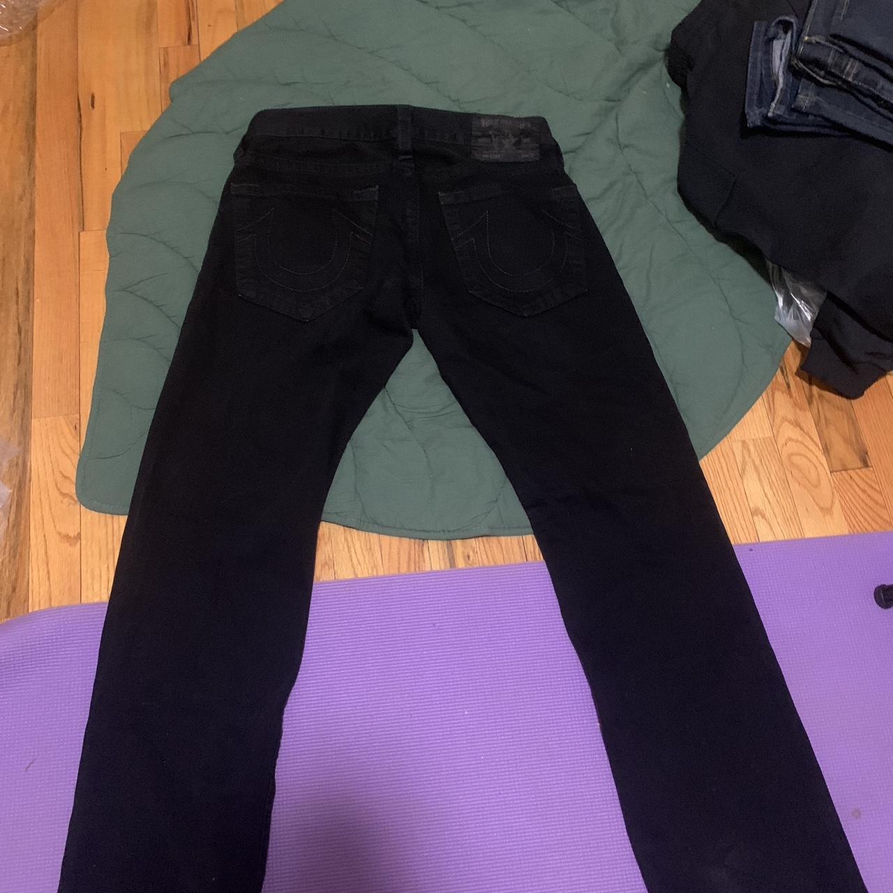 black true religion bobby jeans 33x32 Semi baggy... - Depop