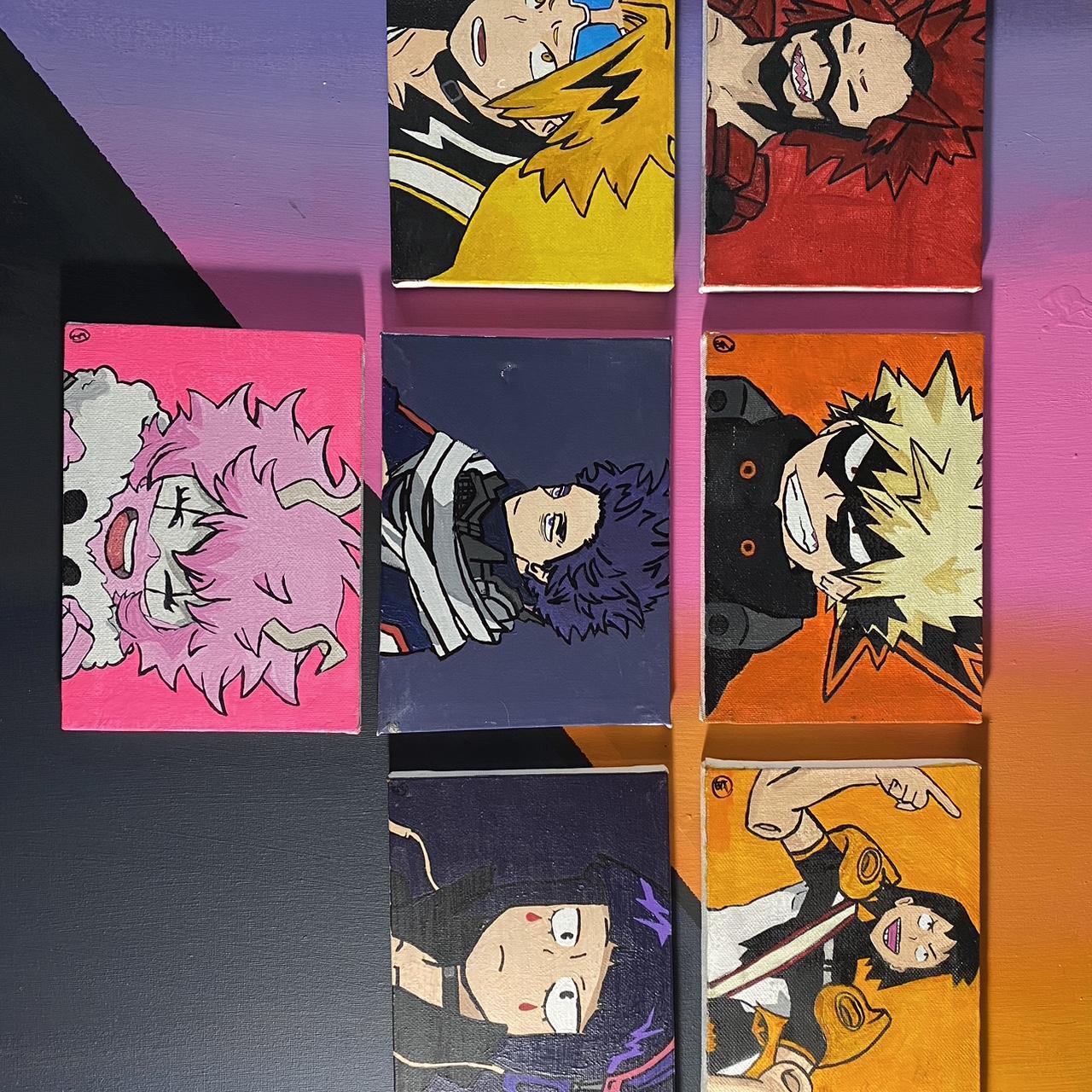 Acrylic paintings of My Hero Academia... | Depop