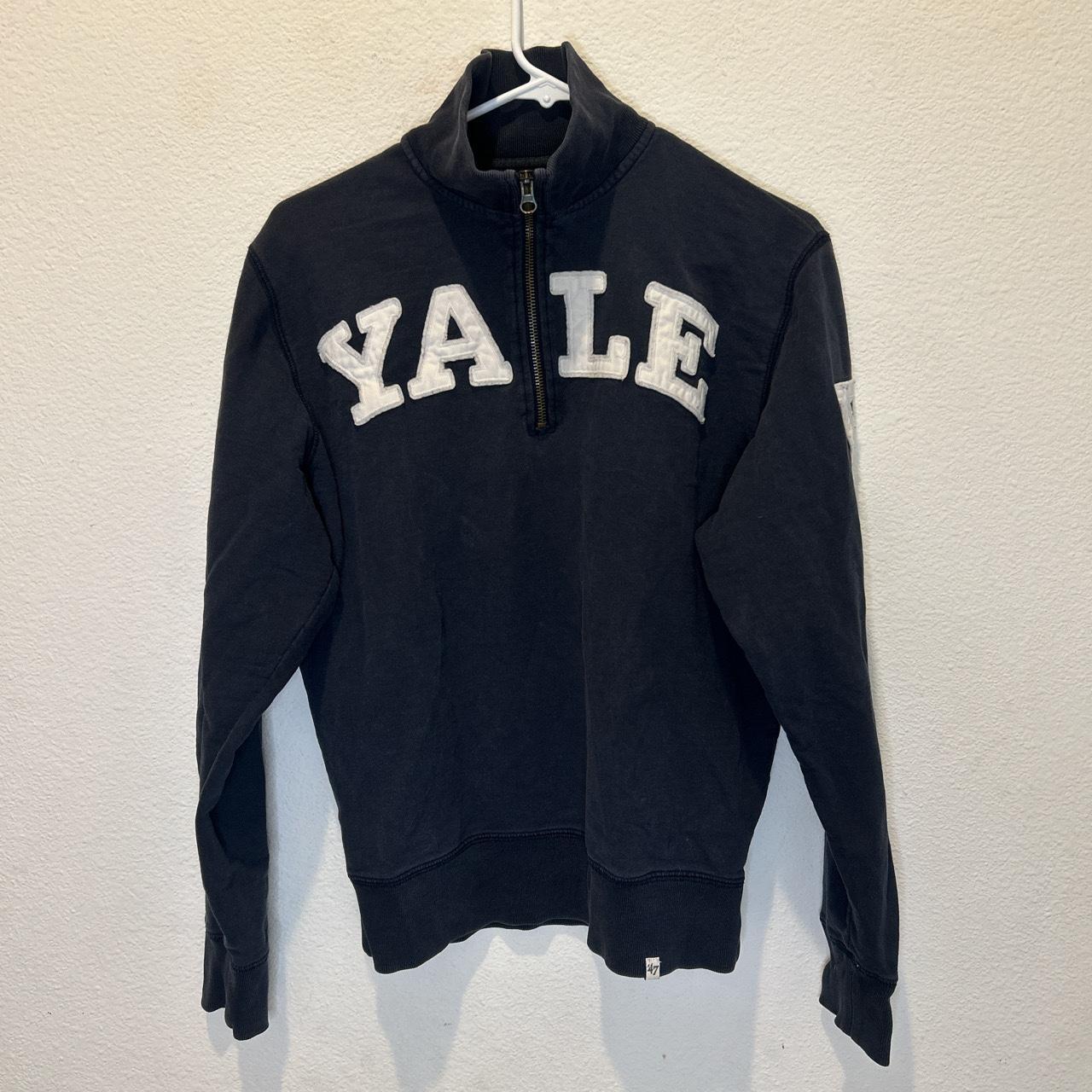 VINTAGE YALE QUARTER ZIP JACKET - Depop