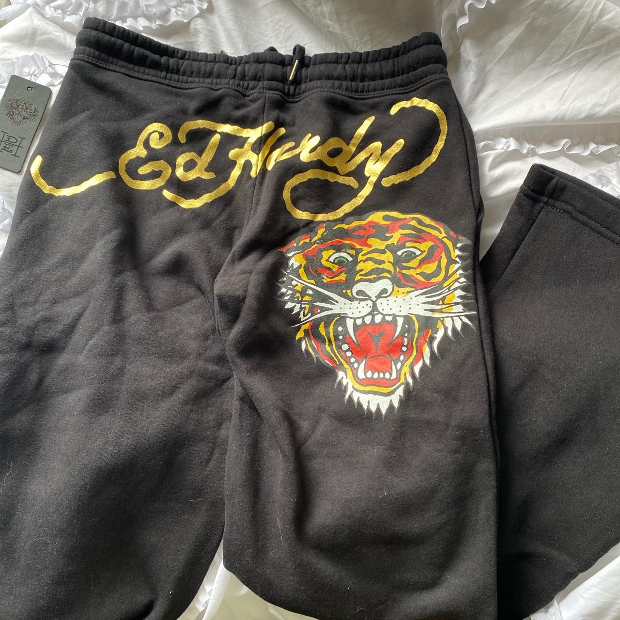Ed Hardy wide leg sweatpants so cute and new with... - Depop