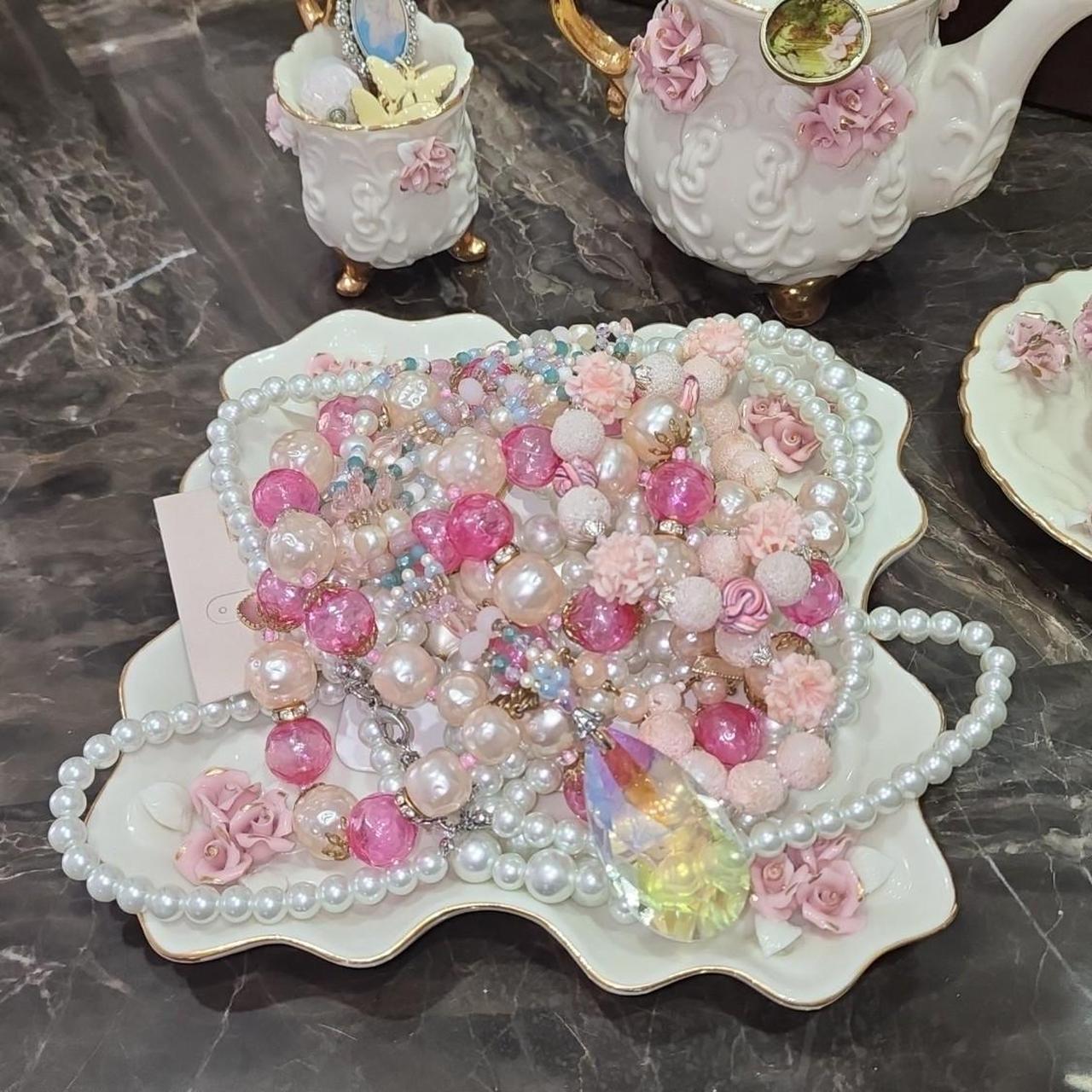 Beautiful Vintage floral teapot set filled with... | Depop