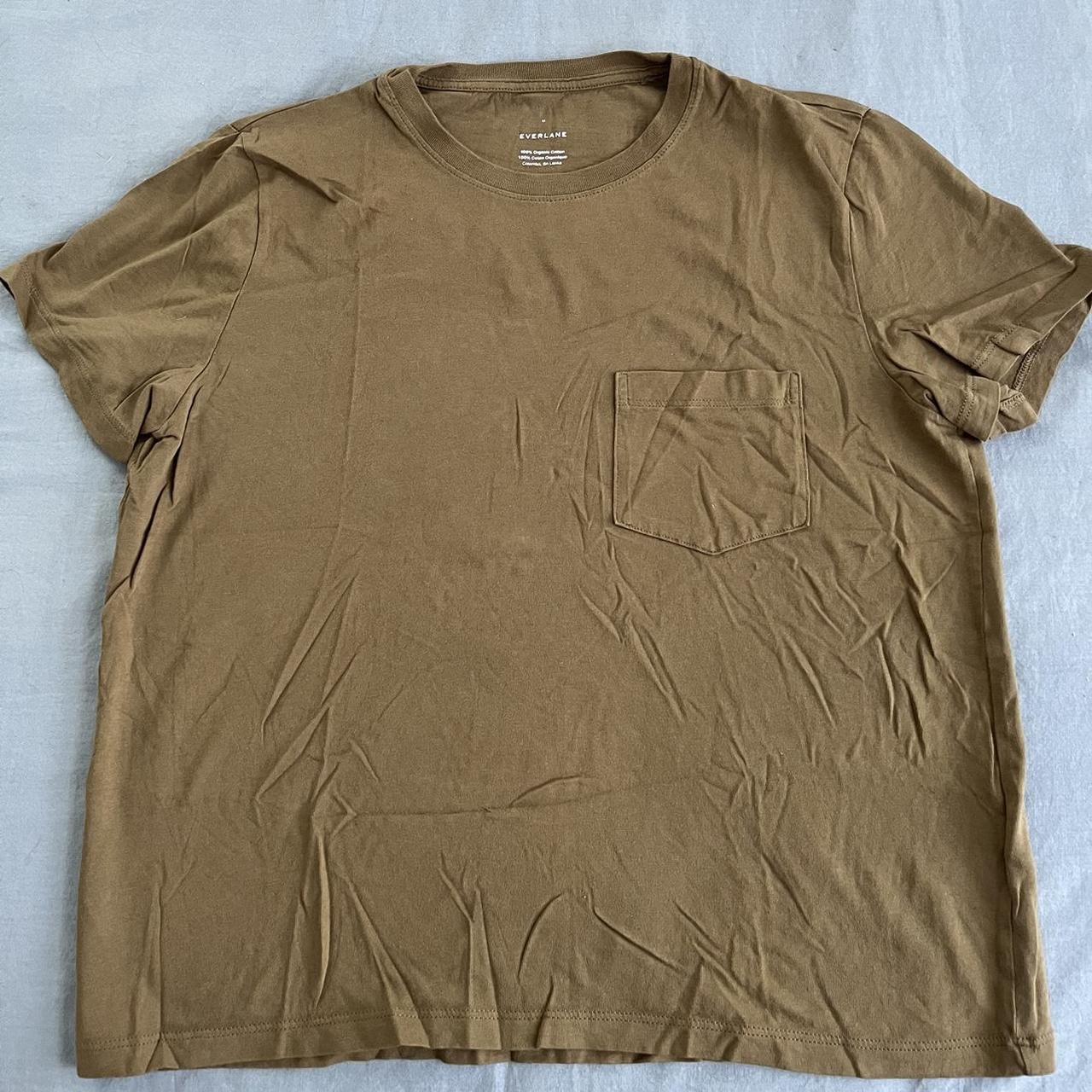 Medium tan Everlane box t-shirt with organic cotton.... - Depop