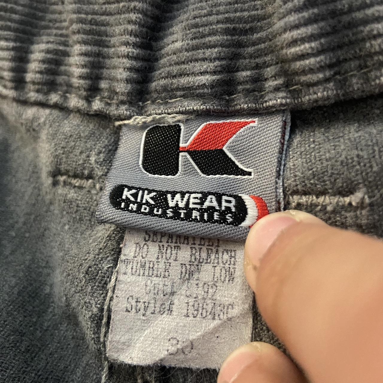 Vintage 90s Super Rare Grey Corduroy Rave Jeans... - Depop