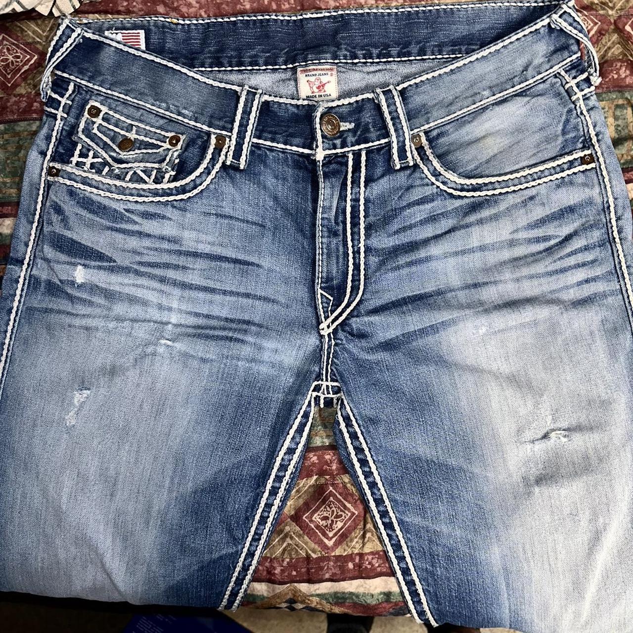 Hackle Down Rope Stitch true religion jeans ️ ️ Clean... - Depop