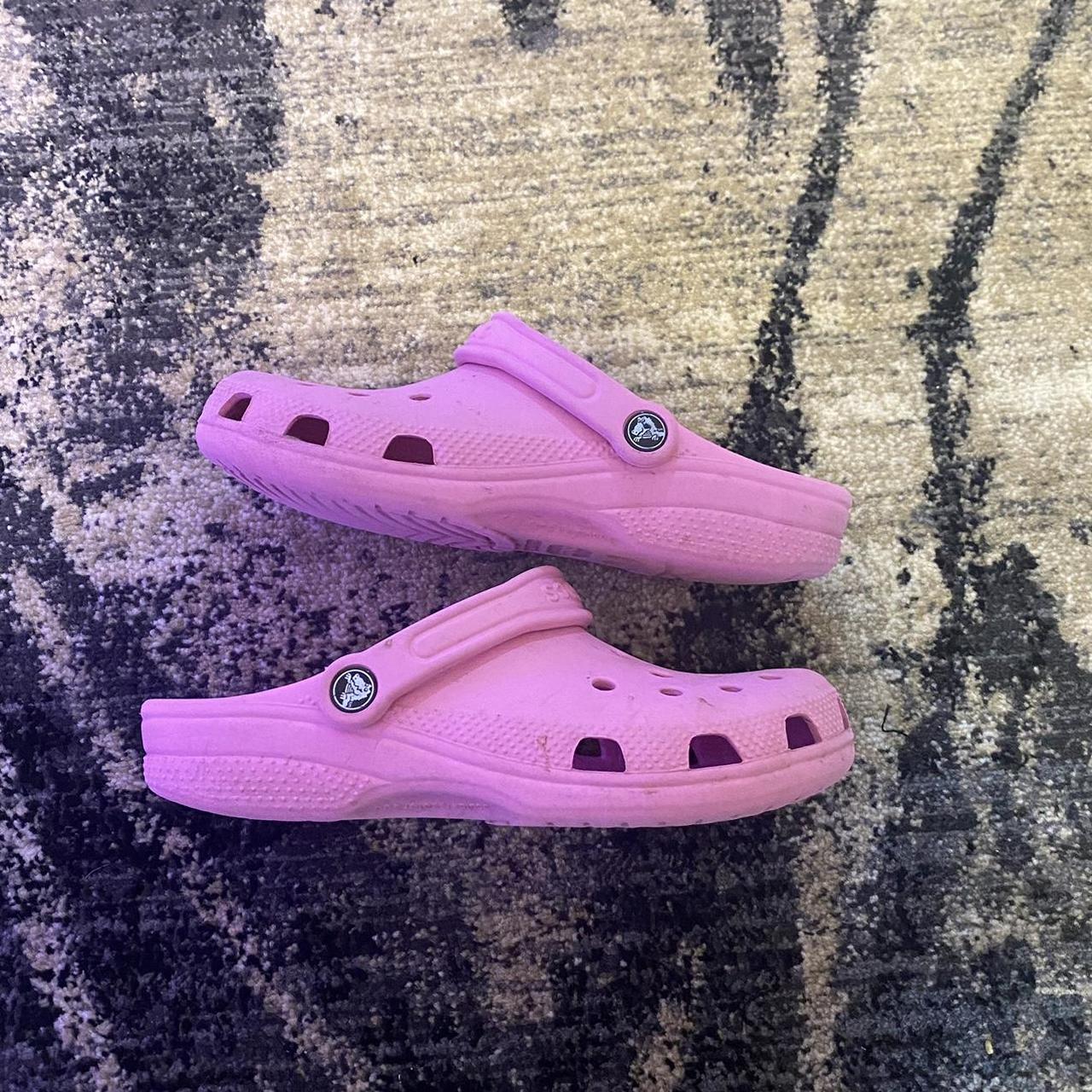 Pink Crocs (Women’s 8) - Depop