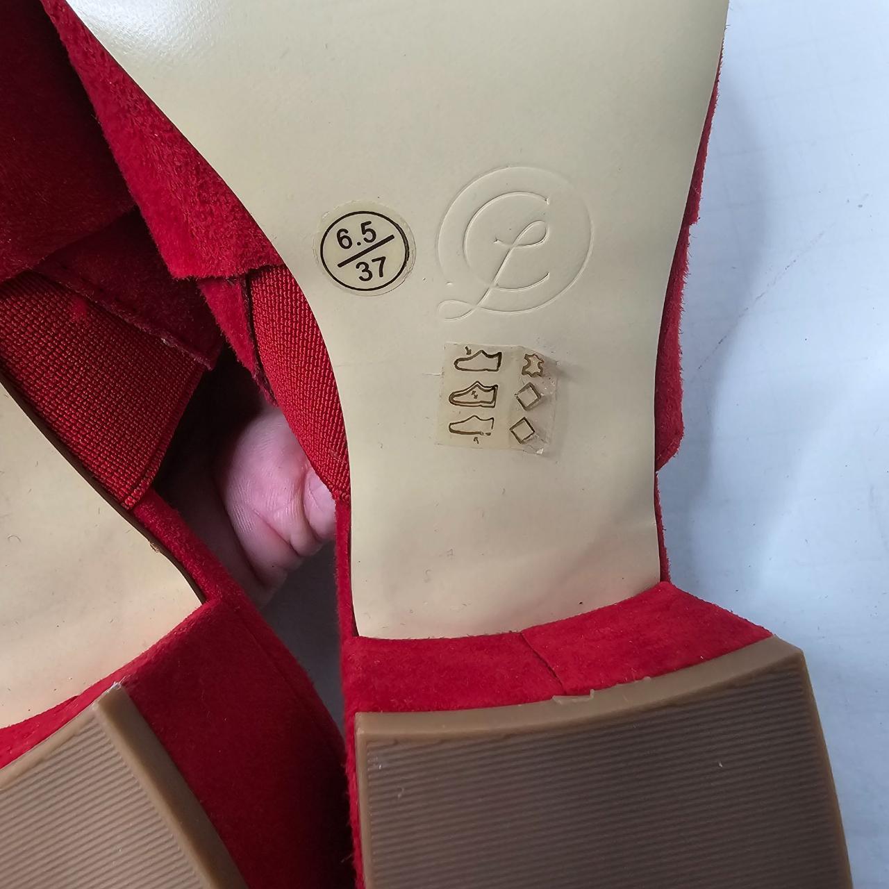 Chinese Laundry Marlowe Red Suede Slide Sandal Slip... - Depop