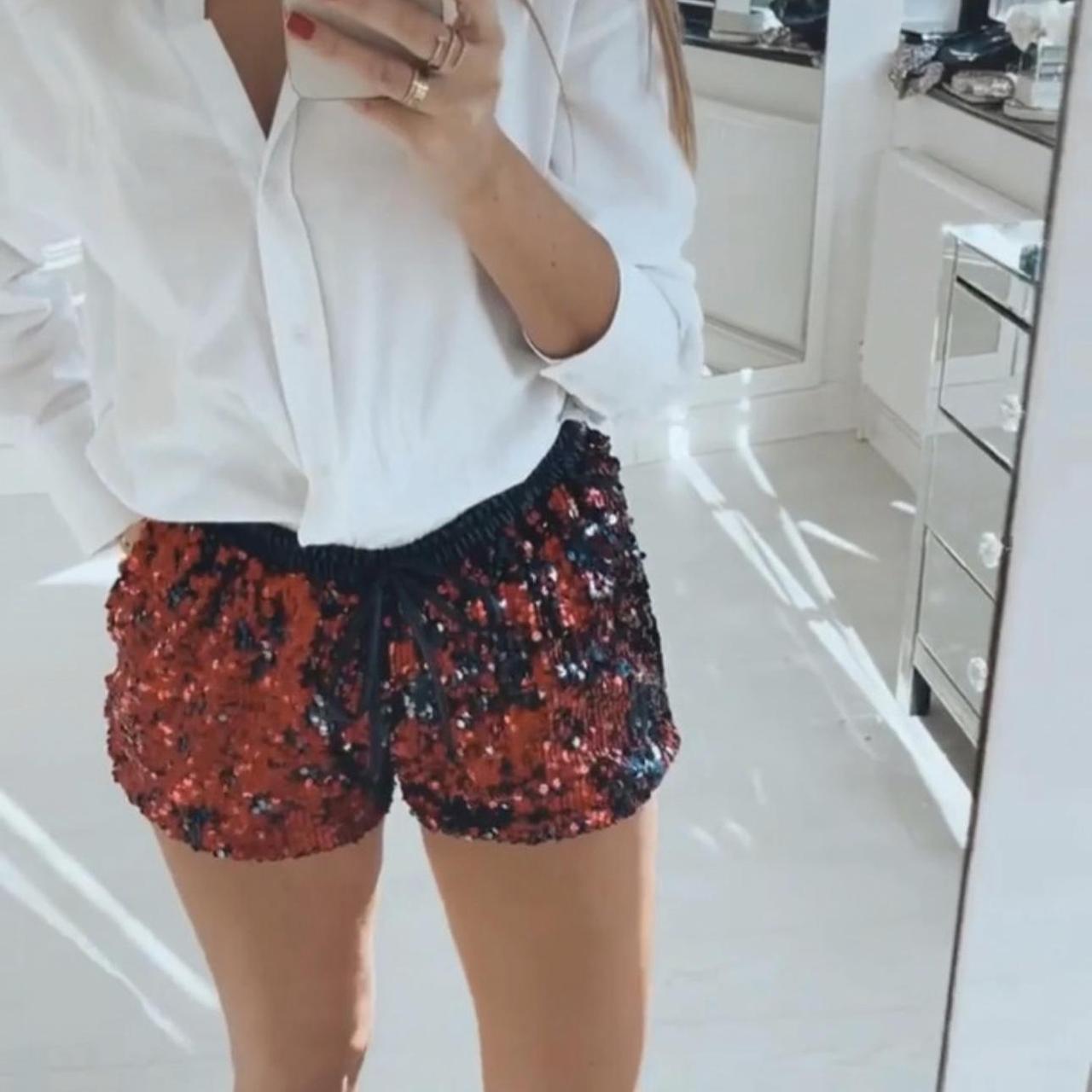 Red disco boxer shorts never been worn - Depop