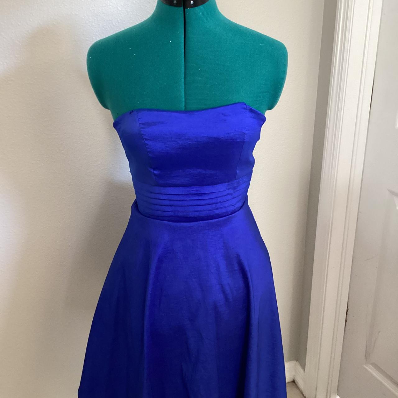 Womens Navy And Blue Dress Depop