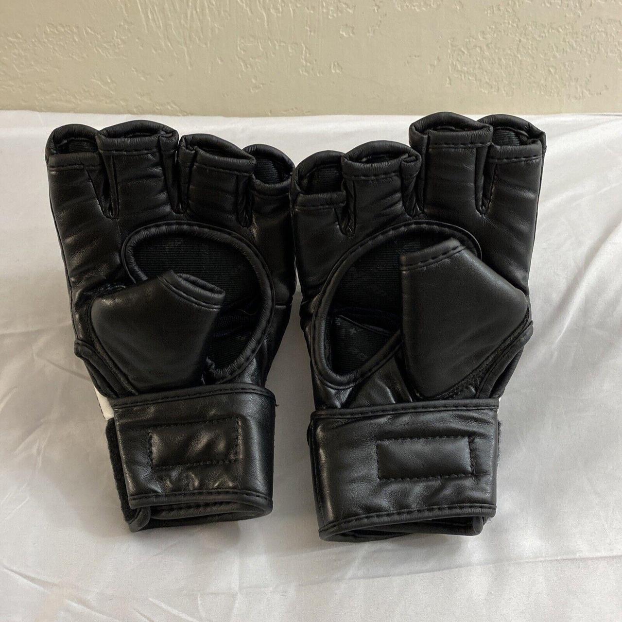 RDX Maya Hide Leather Grappling Boxing Gloves Black... - Depop