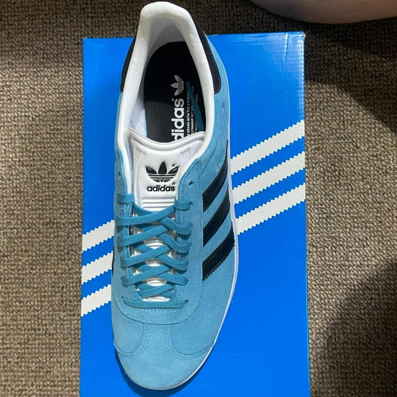 Adidas Men's Blue Trainers | Depop
