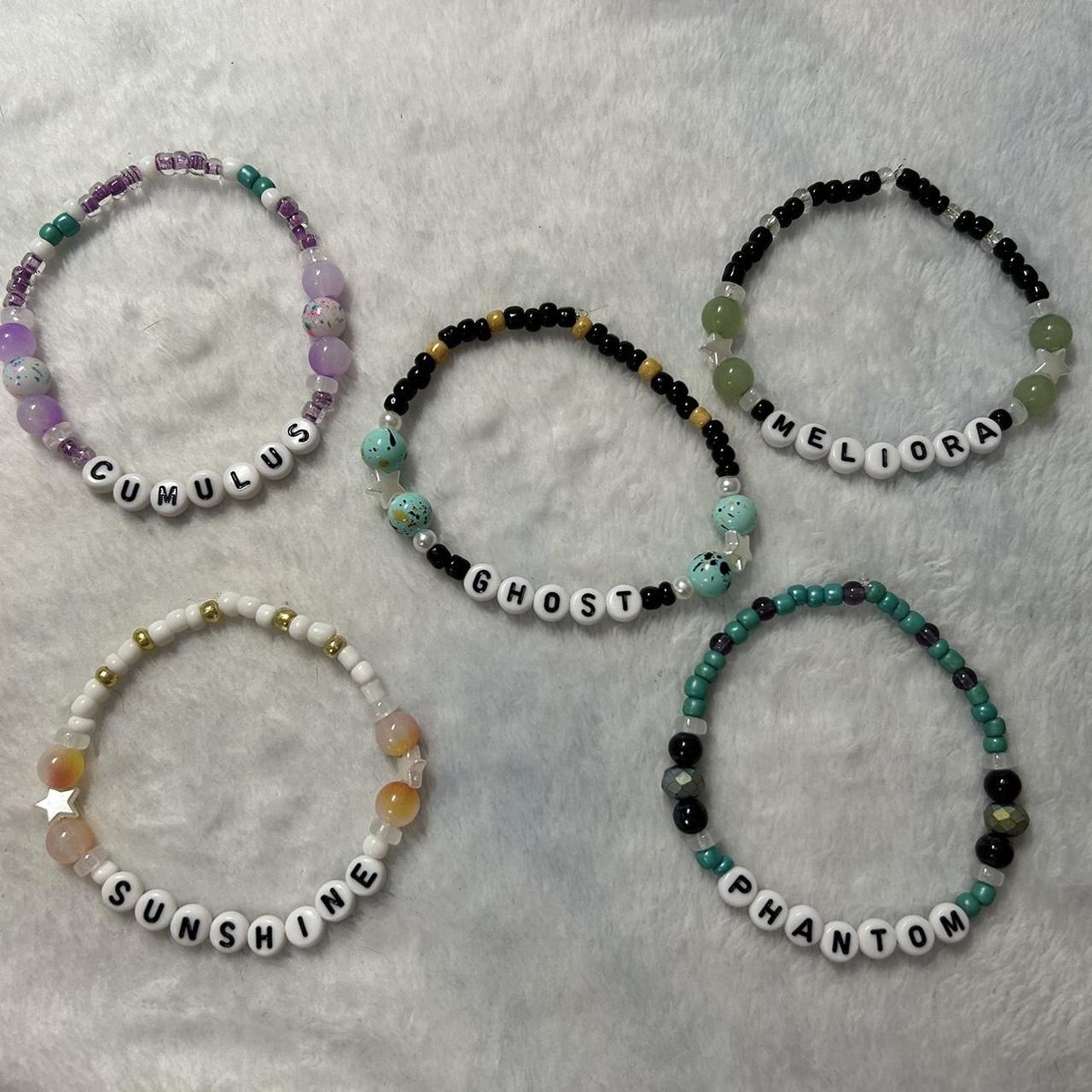 Custom Ghost Band Bracelets Handmade Custom Ghost... | Depop