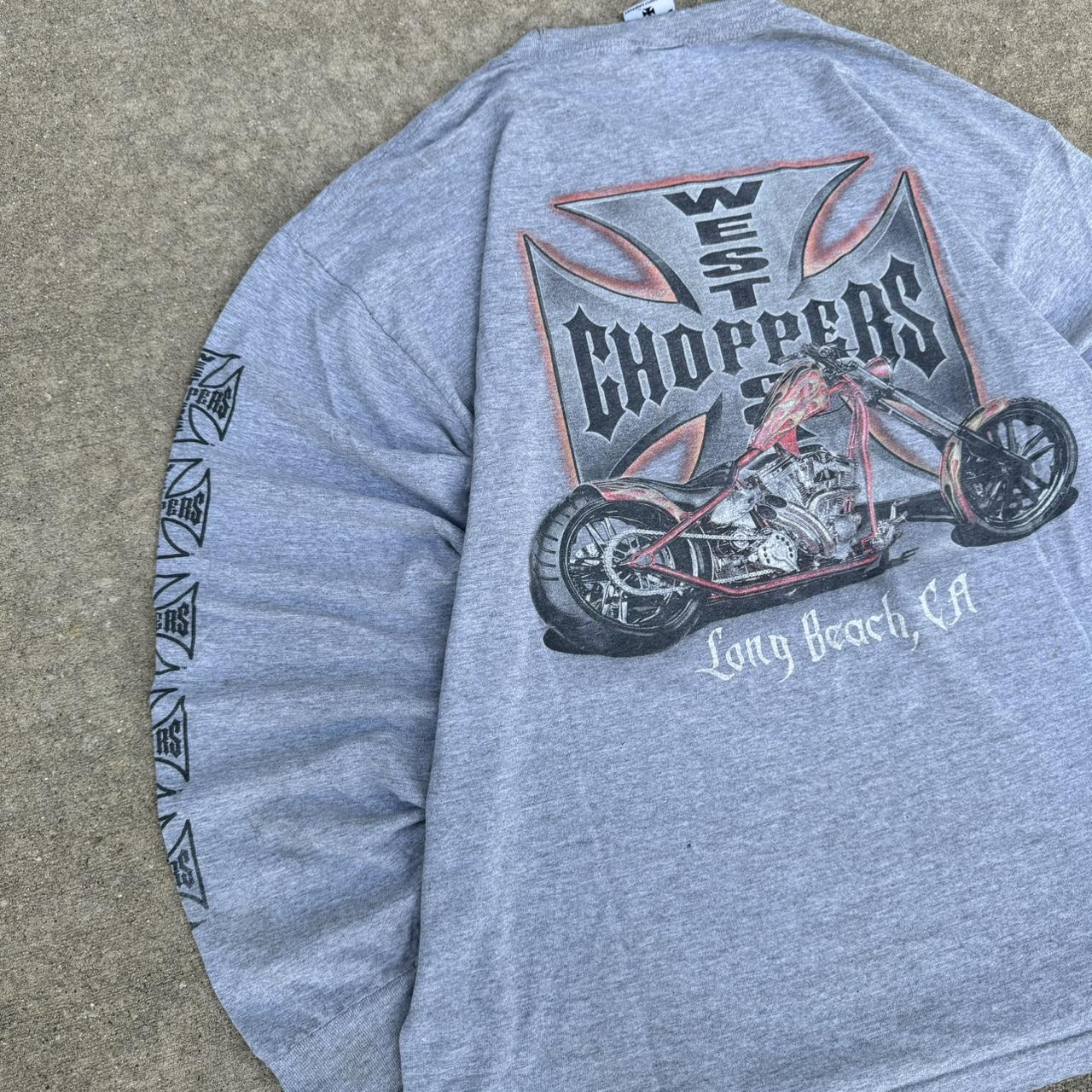 Y2K west coast choppers long sleeve Dope sleeve... - Depop