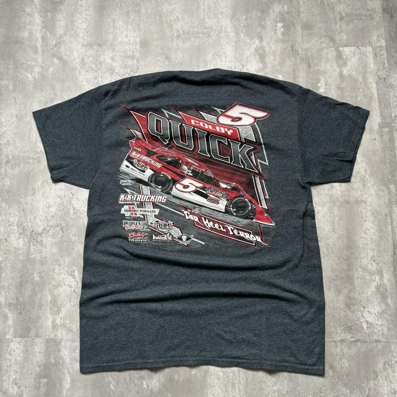 Y2K nascar racing tshirt Cool back hit fits like a... - Depop