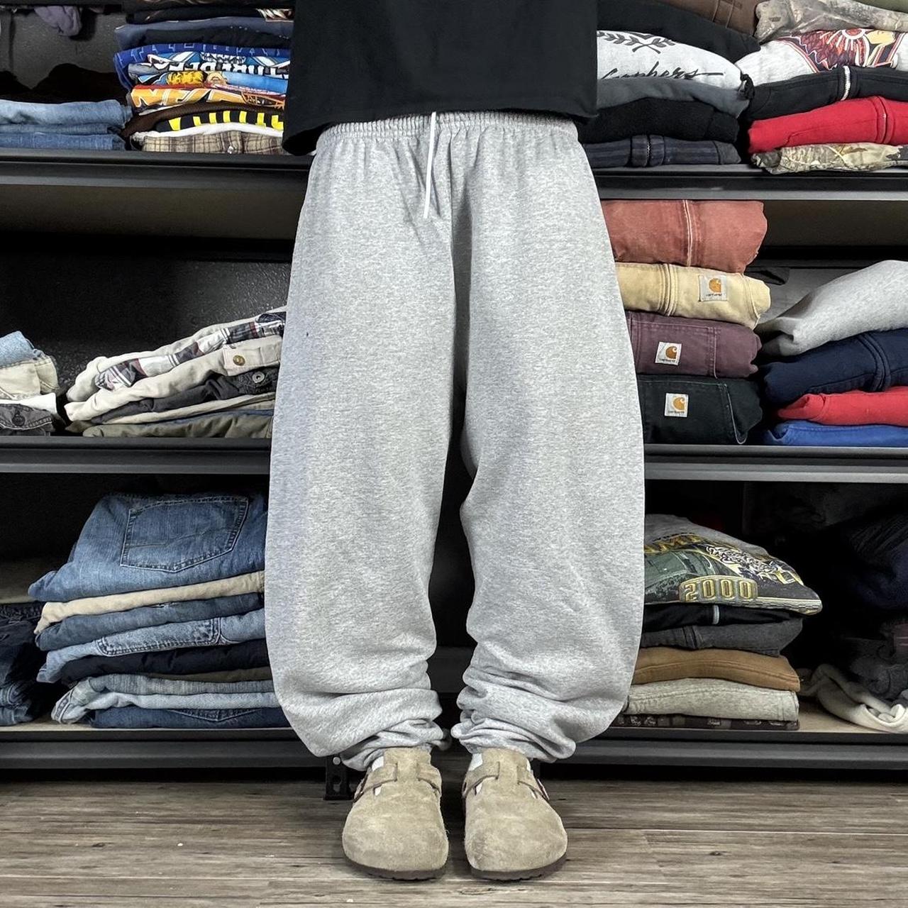 Baggy grey blank sweats •essential grey sweats,... | Depop