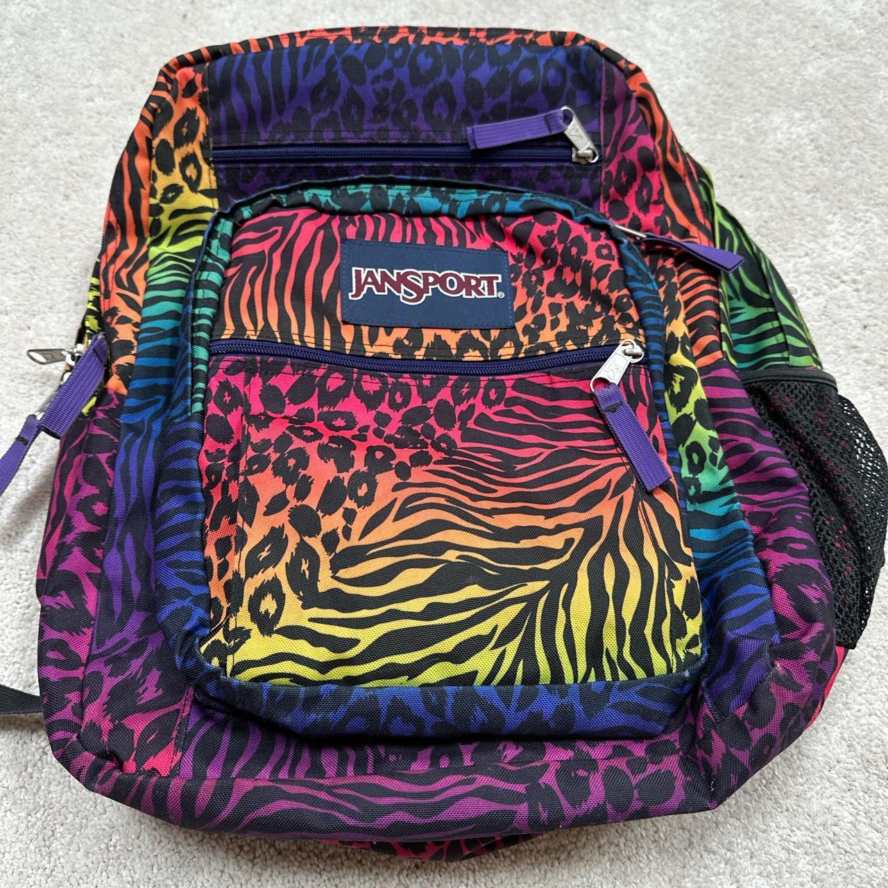 JanSport multicolored backpack - Depop