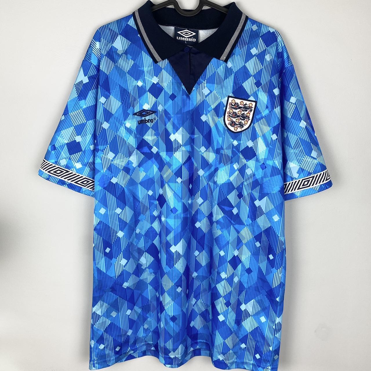 umbro england 1990 away shirt jersey •size:... - Depop