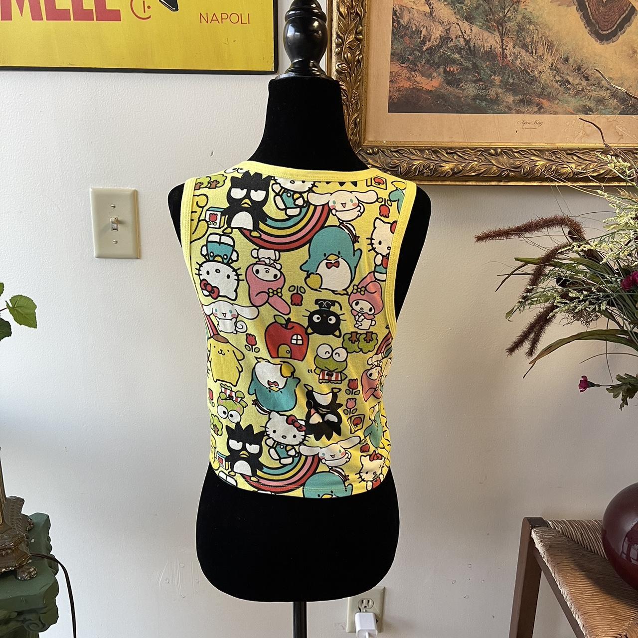 Hello Kitty Yellow Tank 15" pit to pit, 17"... - Depop
