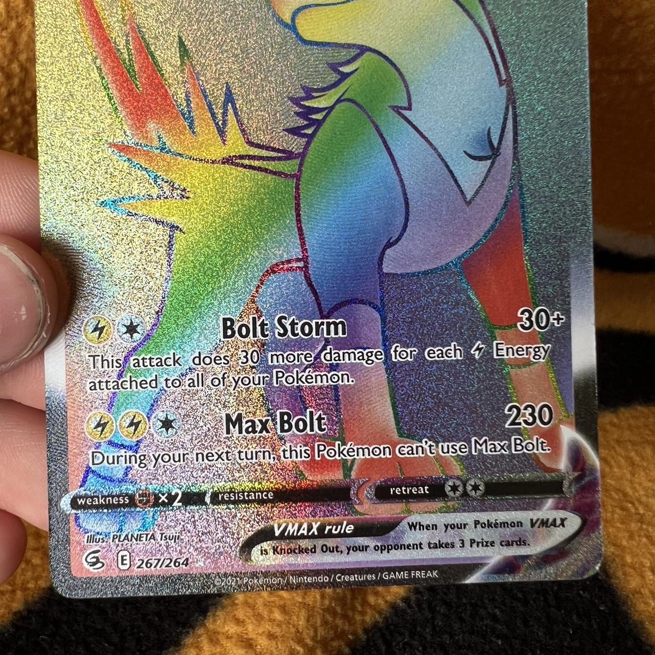 Boltind VMAX Real Pokémon Perfect condition brand... - Depop