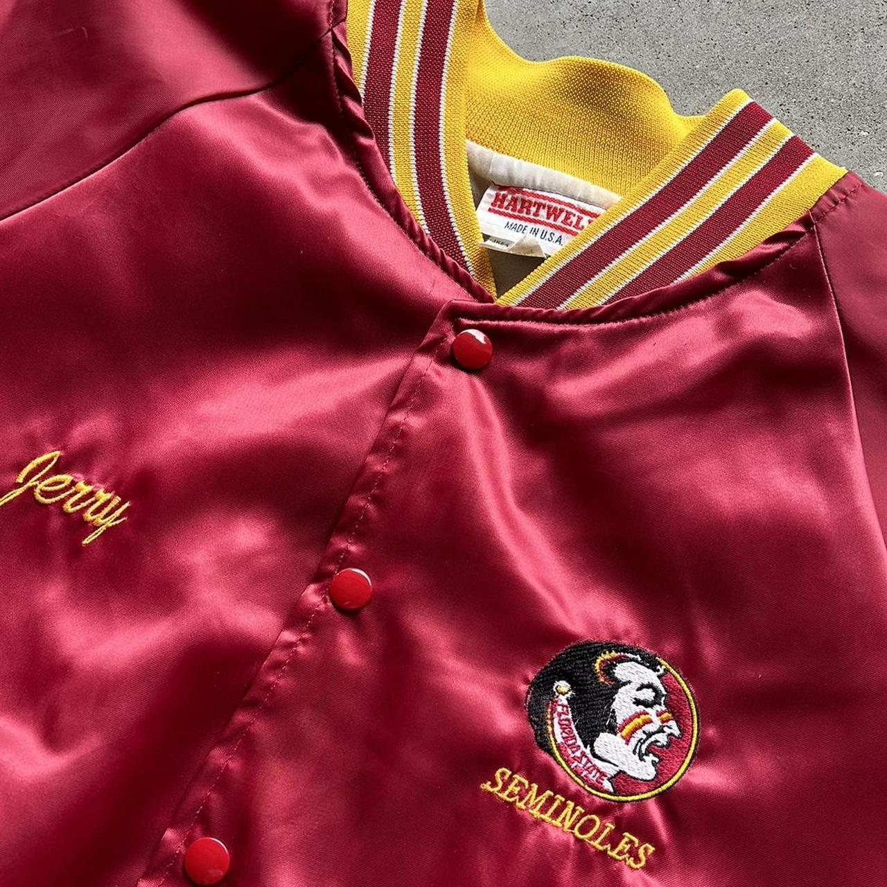 Insane vintage FSU Seminoles bomber jacket... - Depop