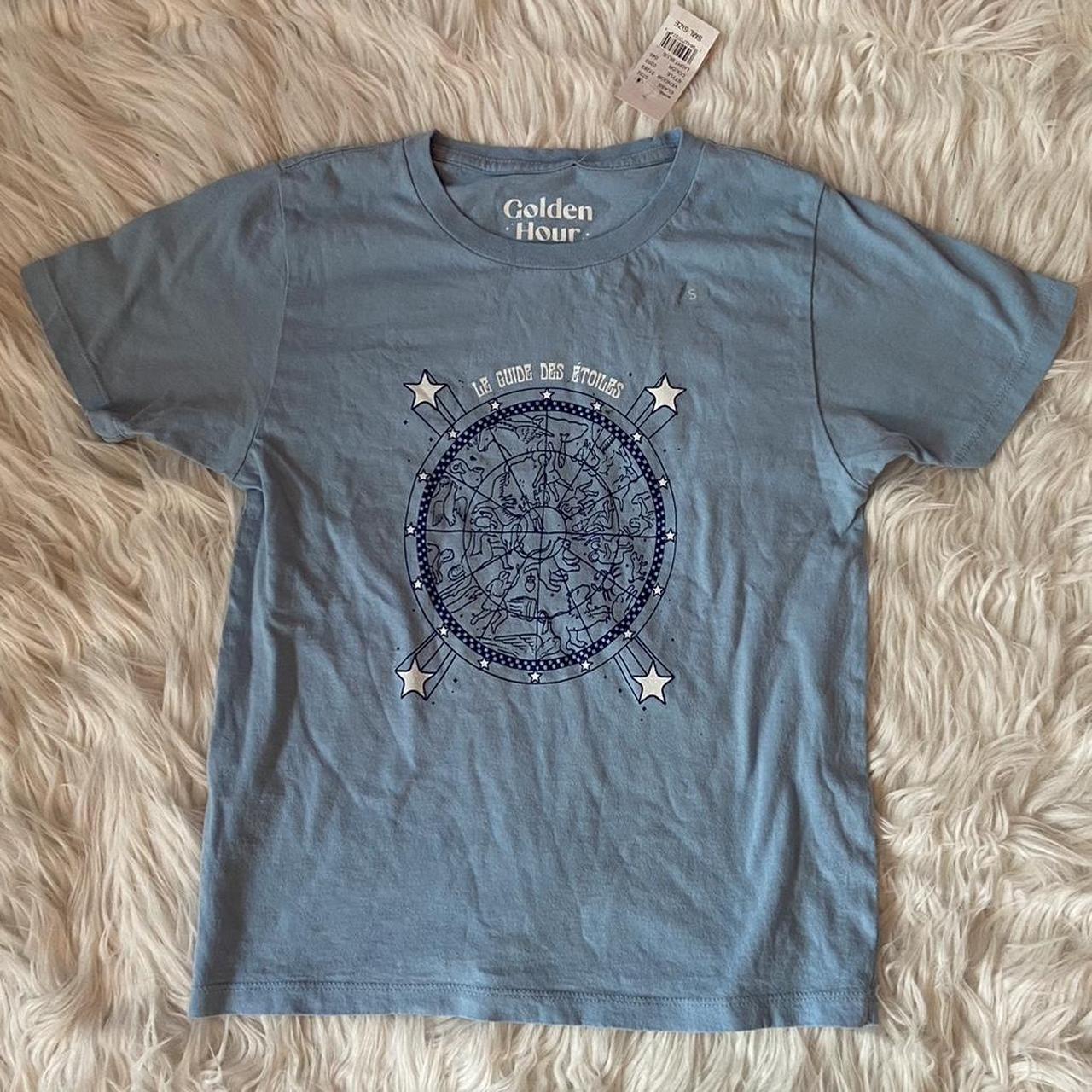 really cute light blue star guide t shirt from... - Depop
