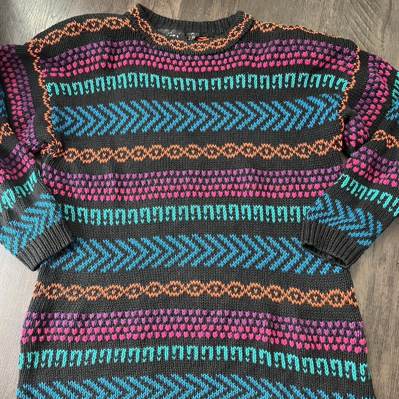 Beautiful Pasta brand vintage multicolored sweater.... - Depop