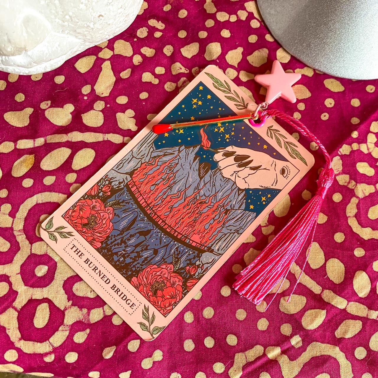 The Burned Bridge Tarot Card Bookmark Tarot card ... - Depop