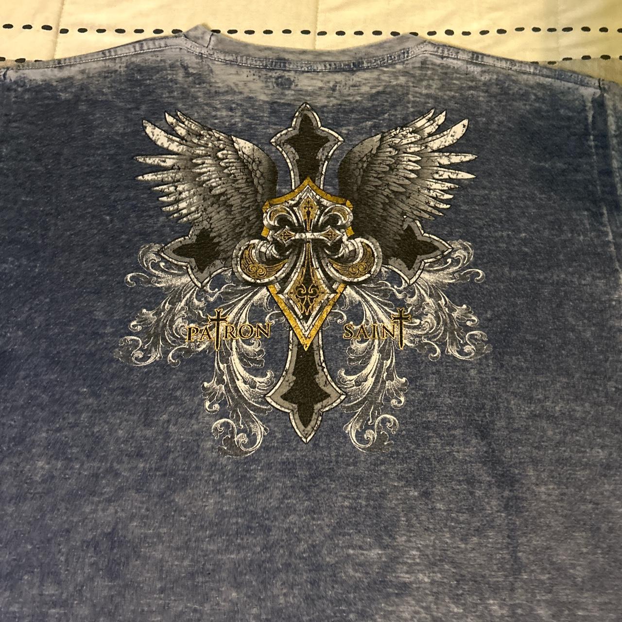 affliction mma elite style shirt fire asf 10/10... - Depop