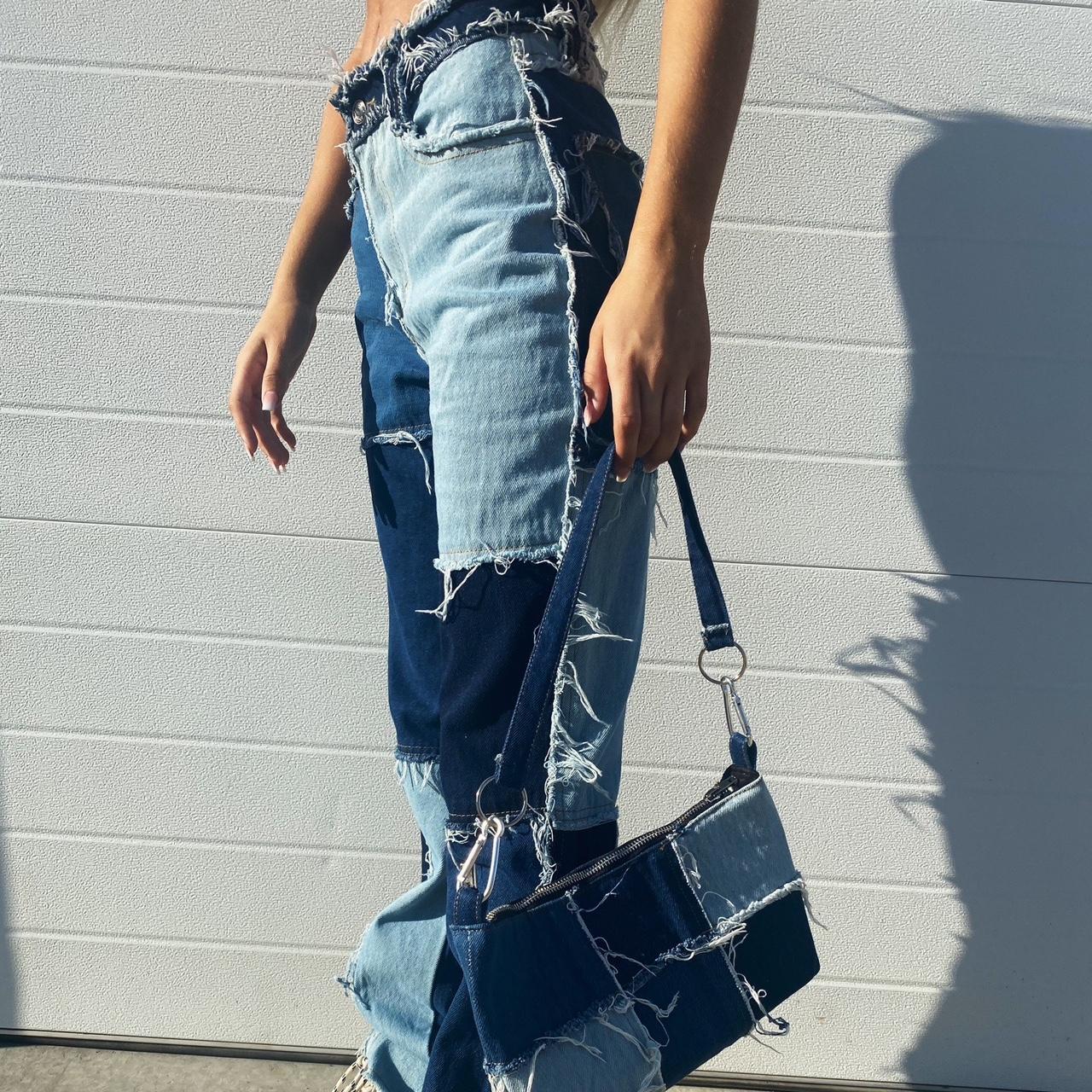 Jaded London Patchwork Denim Size 24 - Depop