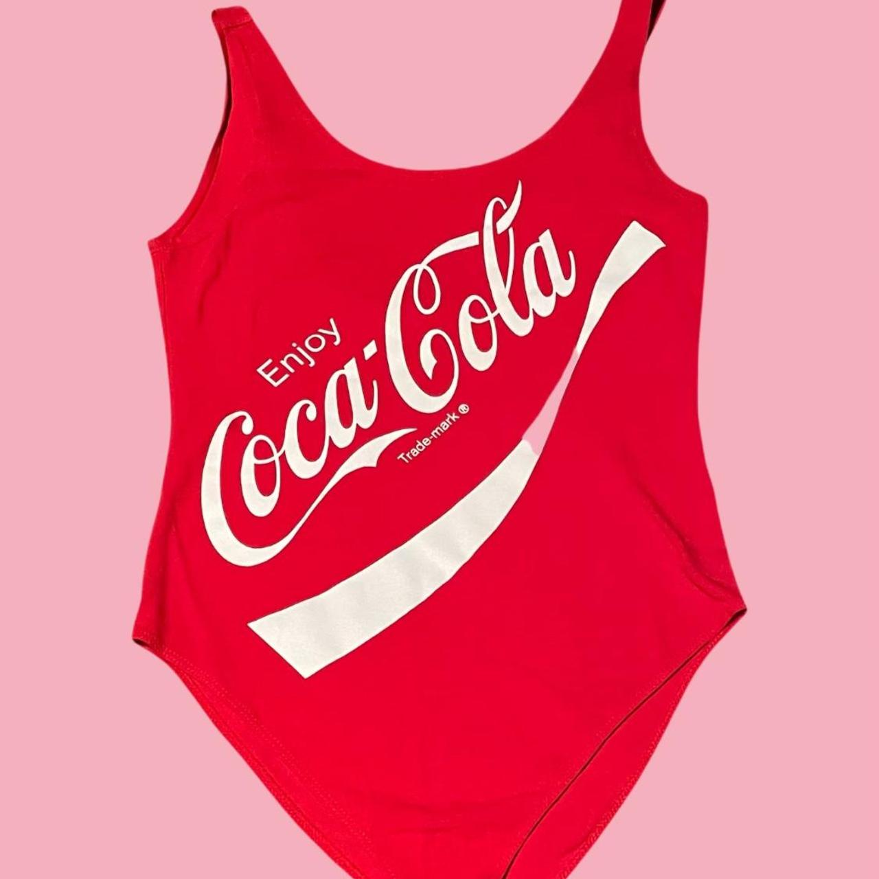 Coca-Cola Women's Red Bodysuit | Depop