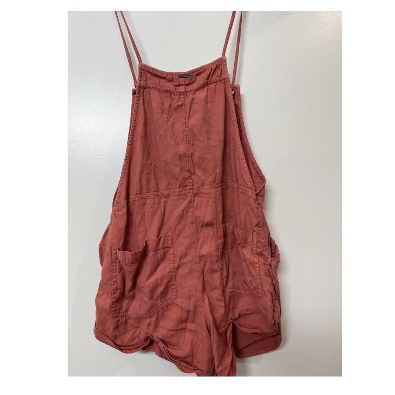 Women's Pink Dungarees-overalls | Depop